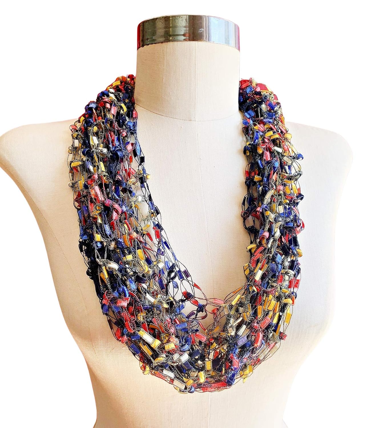 Primary Colors Light Infinity Scarf, Necklace Scarf Infinity Scarf ...