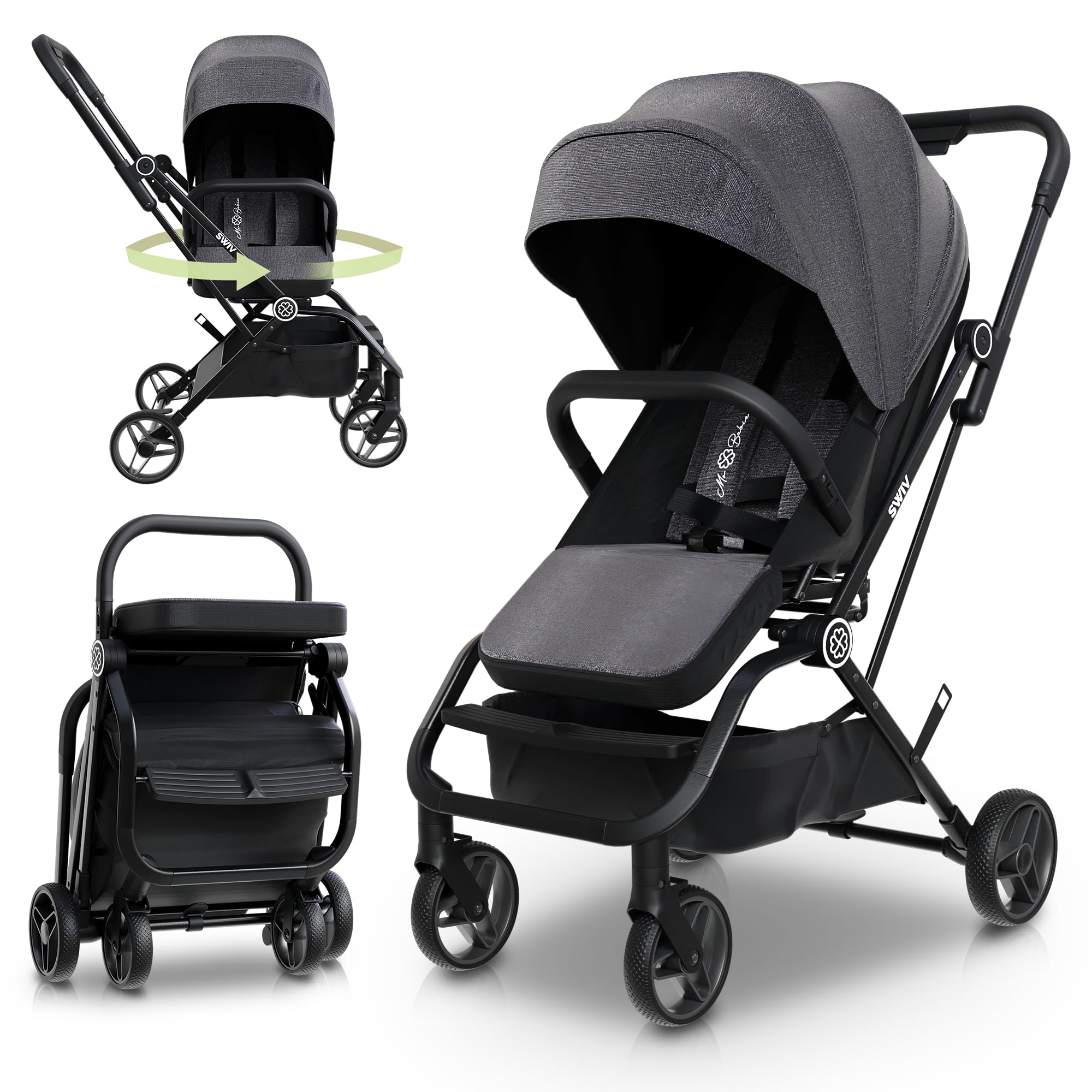 Amazon.com : MoBabie Lightweight Travel Stroller - Aluminum Foldable ...