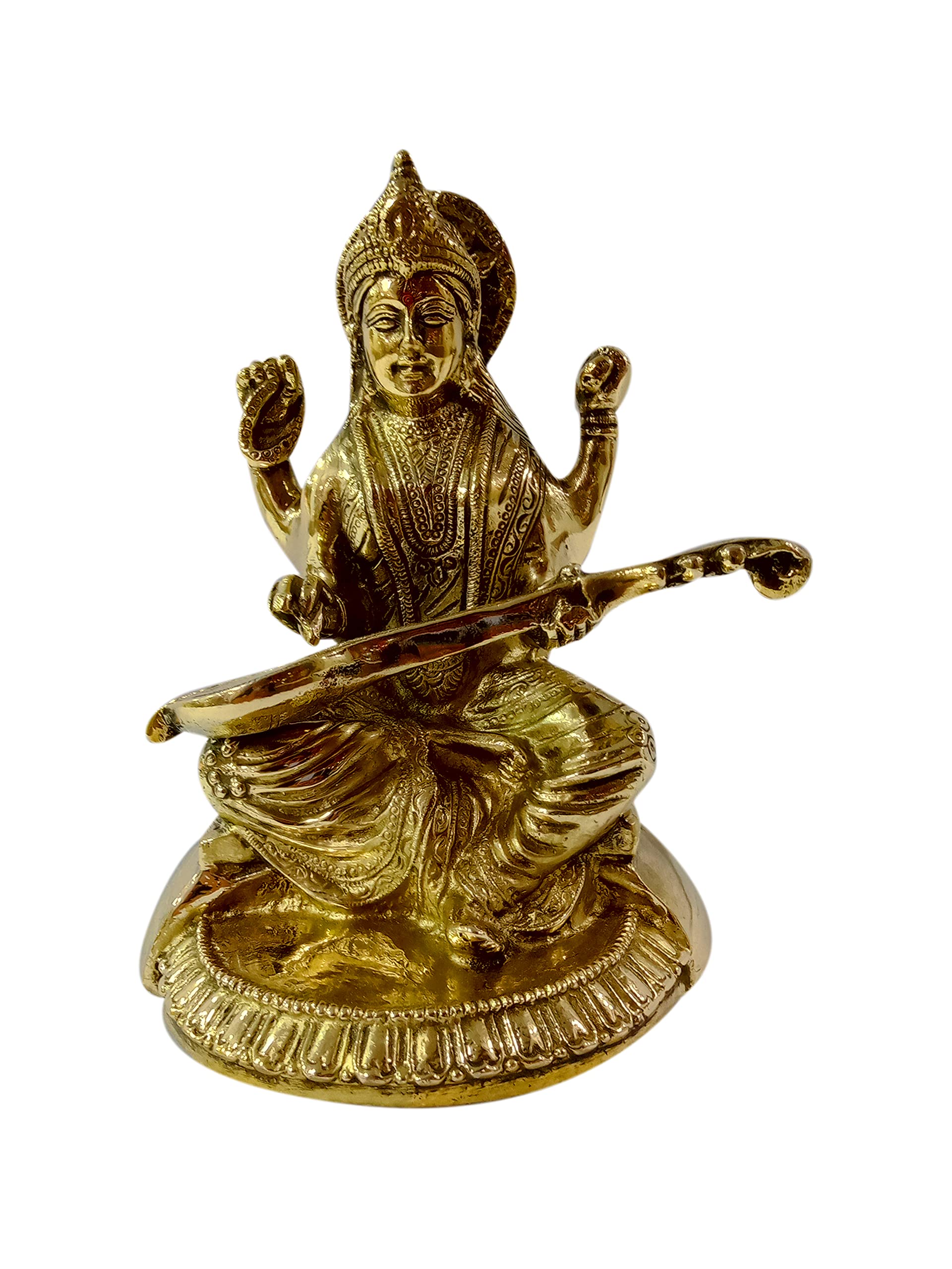 Buy Saraswati MATA Panchdhatu Murti Saraswati MATA Statue for Puja Home ...