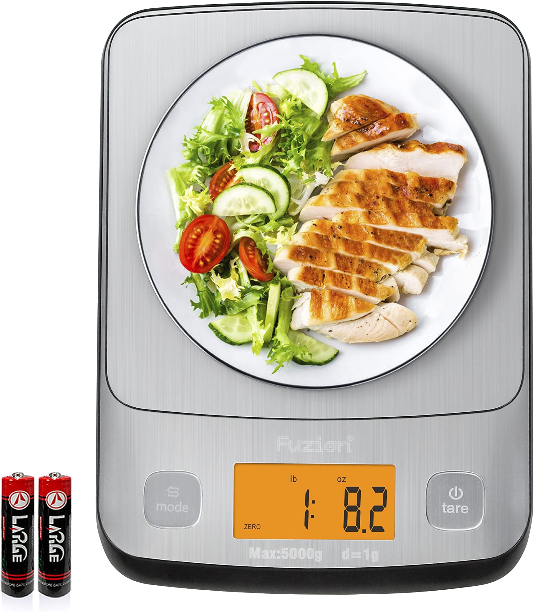 Amazon.com: Stainless Steel Digital Kitchen Scale with LCD Display, 3g ...