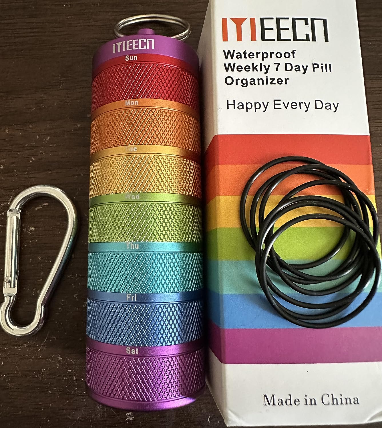 Amazon.com: MEECN Weekly Metal Pill Organizer, Waterproof 7-Day Pill ...