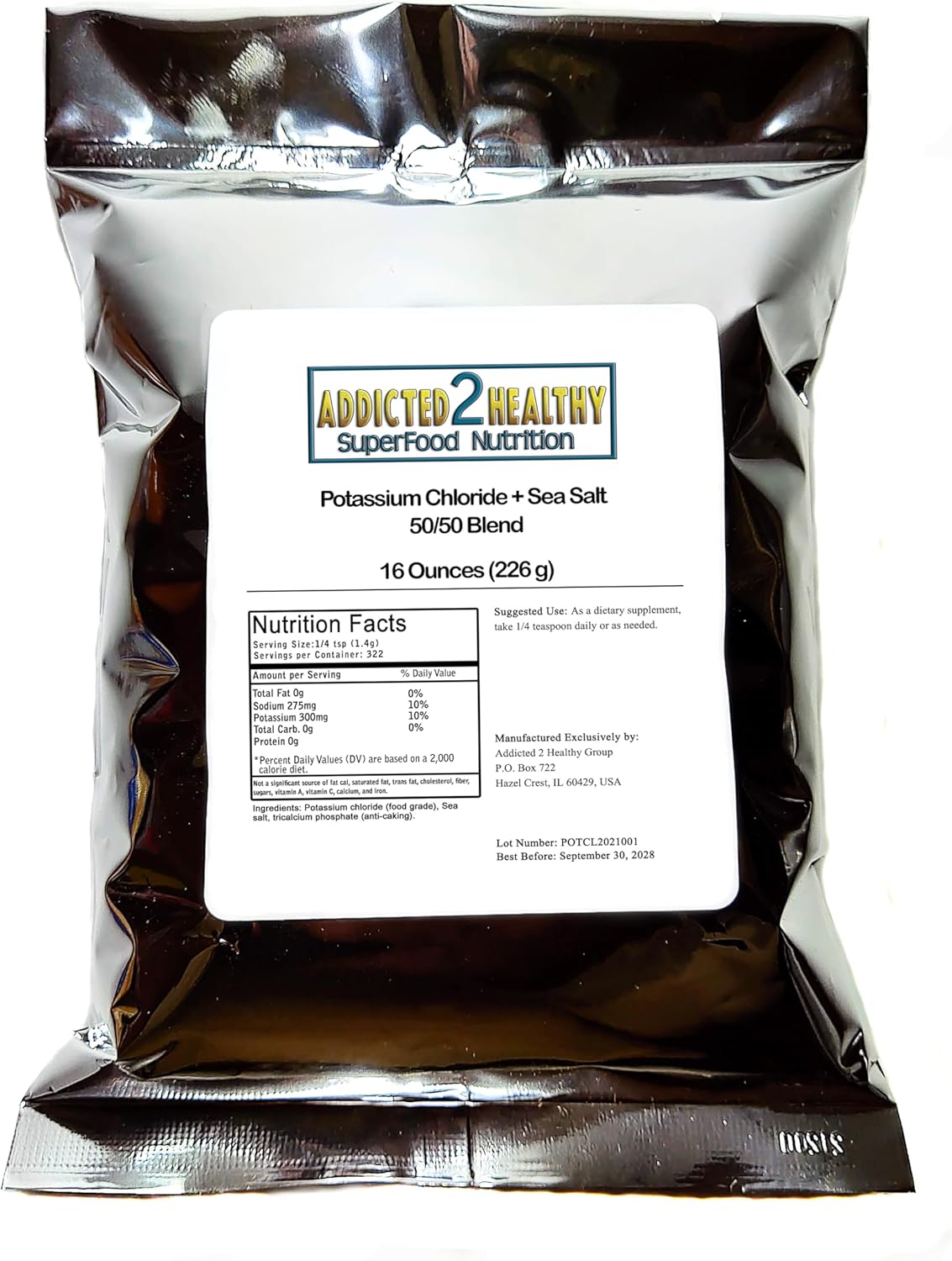 Amazon.com: Potassium Chloride + Sea Salt 50/50 Blend [16 Ounces] by ...