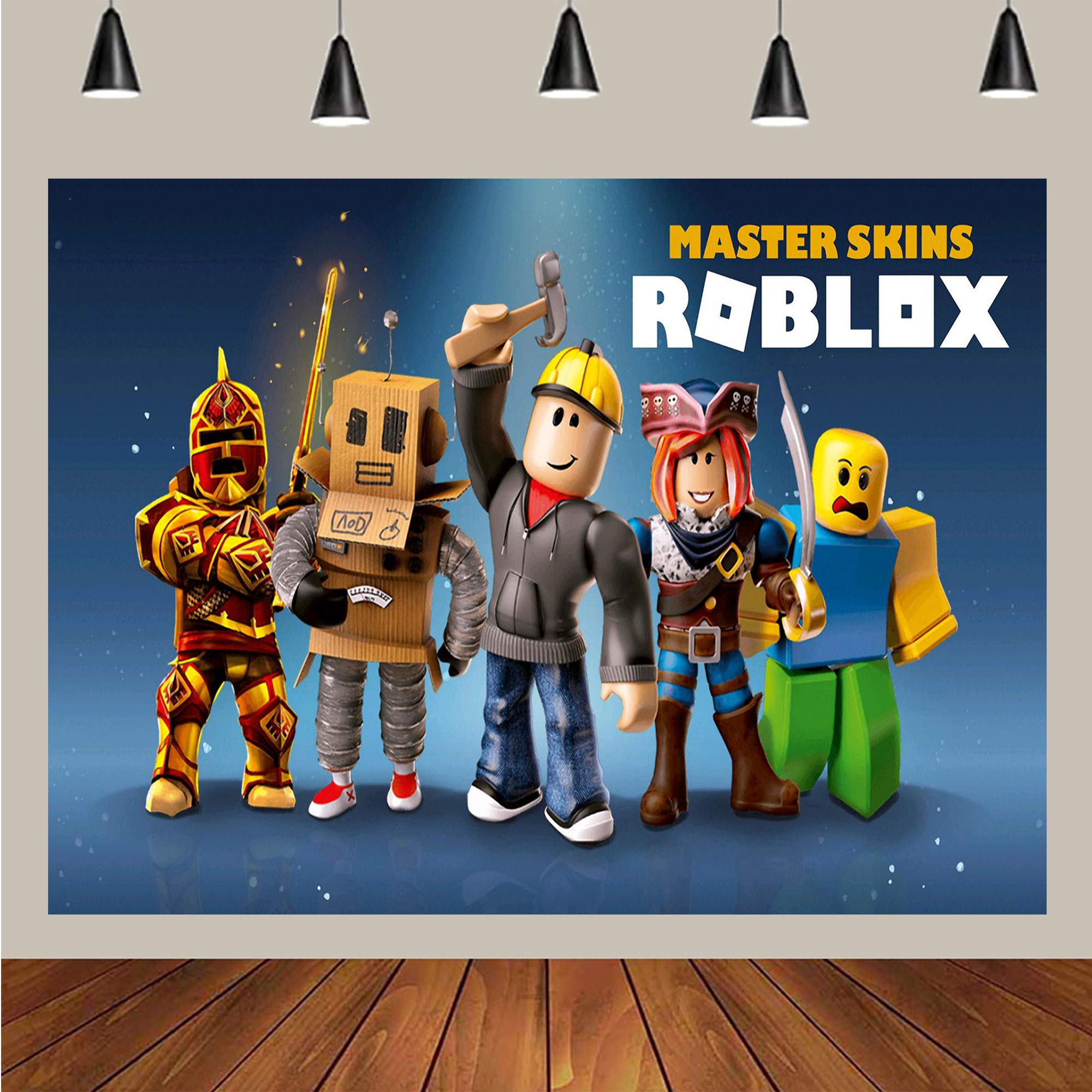 Roblox Backdrop Birthday Party Decorations Backdrop Banner Video Game ...