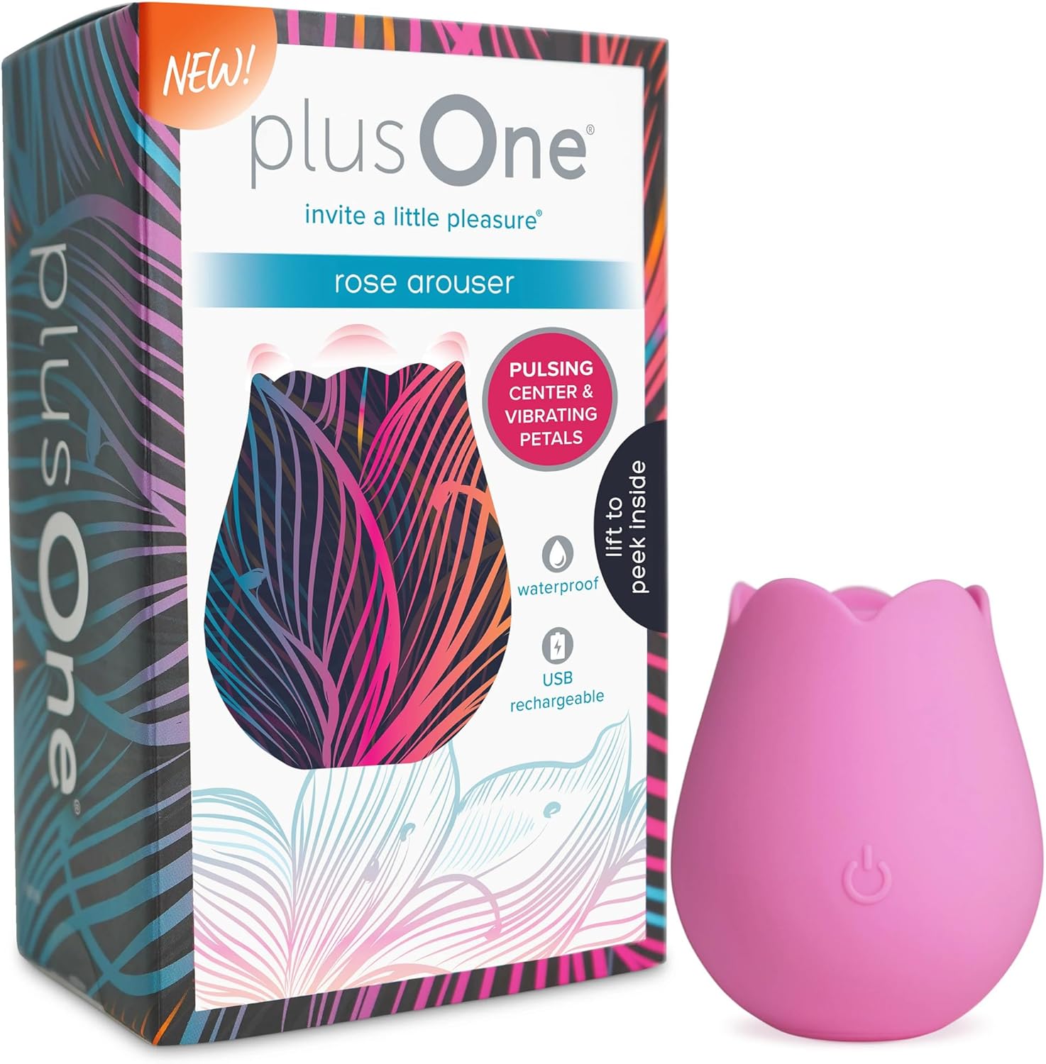 Amazon.com: plusOne Rose Vibrator for Women - Clitoral Stimulator Made of Body-Safe Silicone ...