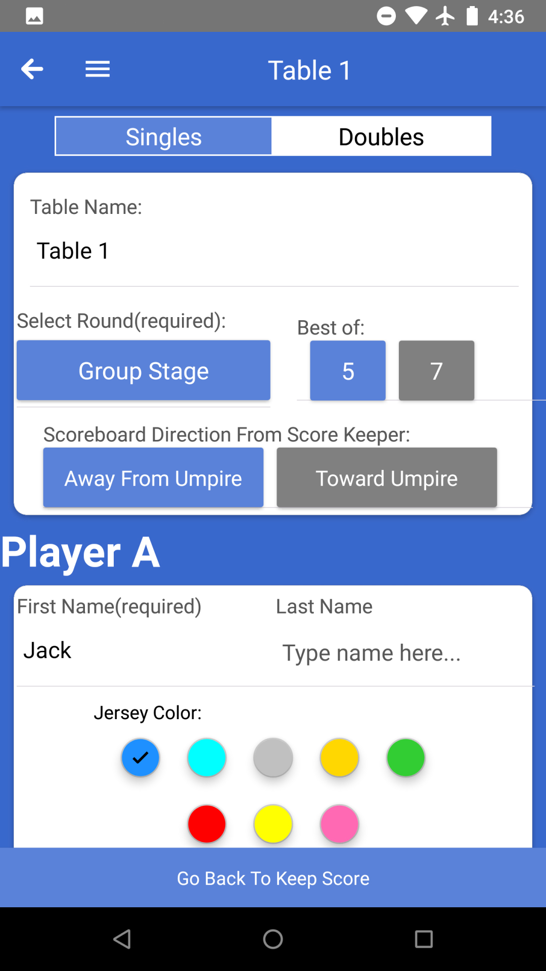 Live TT Scoreboard - App on the Amazon Appstore