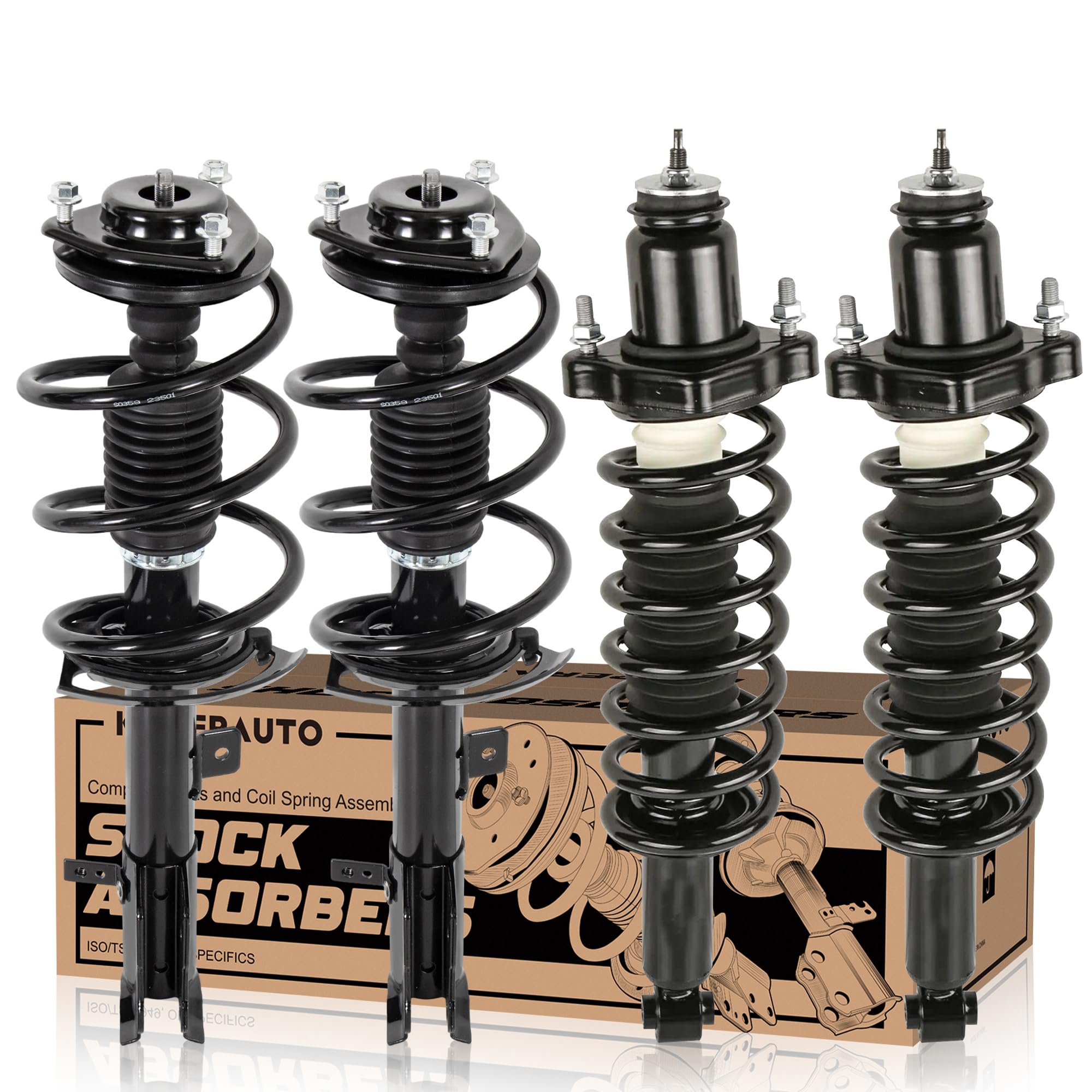 Amazon.com: KUIPERAUTO 172368 172401 Front and Rear Struts Complete ...