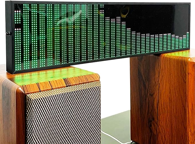 Amazon.com: LED Music Spectrum Display Analyzer, Voice Control & Line ...