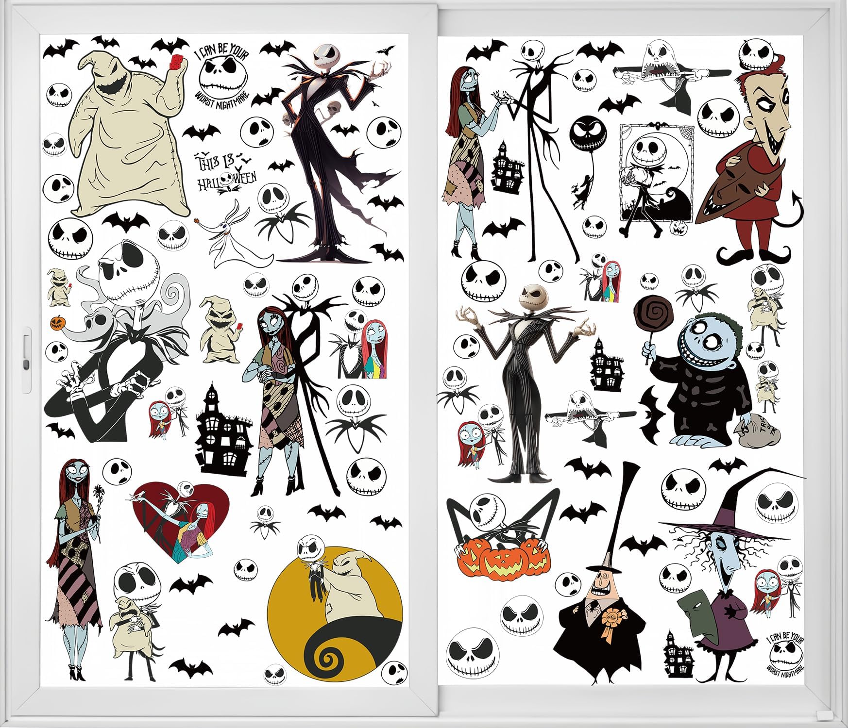 Amazon.com: Generic Nightmare Before Christmas Wall Stickers Decals ...