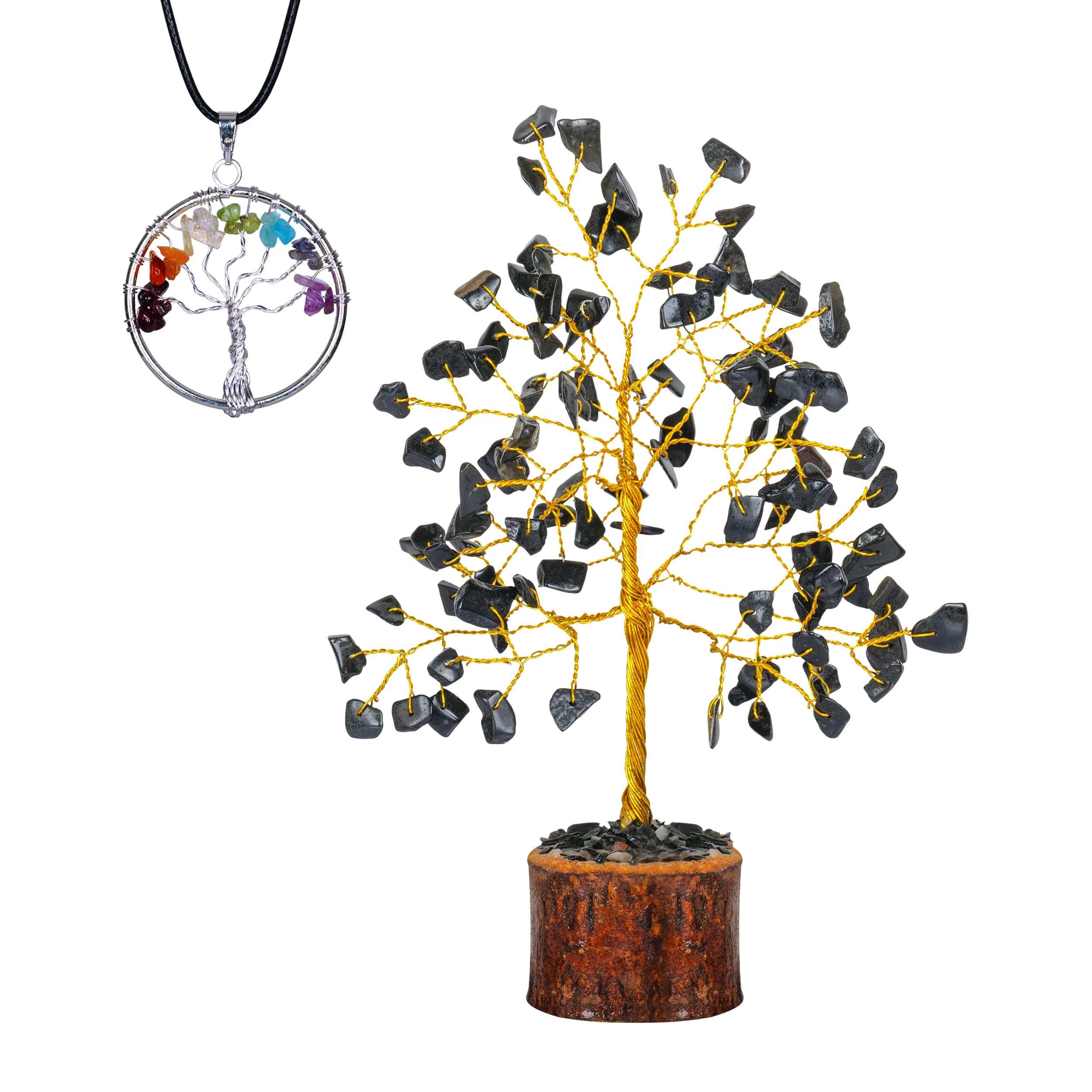 Amazon.com: Black Tourmaline Crystals - Crystal Tree of Life - Feng ...