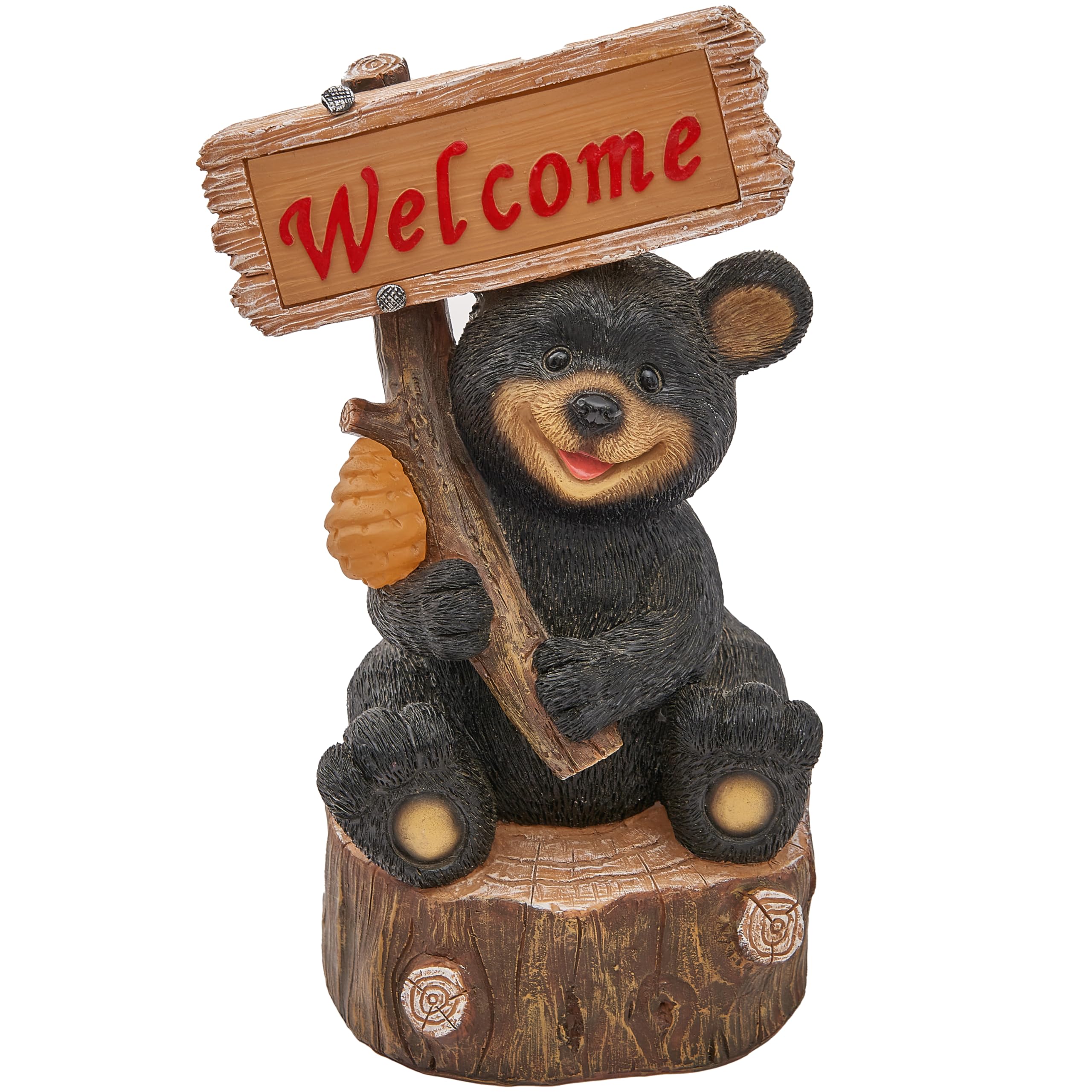 Amazon.com : Welcome Sign Solar Powered Bear : Tools & Home Improvement