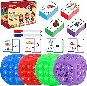 Word Pop CVC Words Learn to Read Sight Words Flash Card with Popping ...