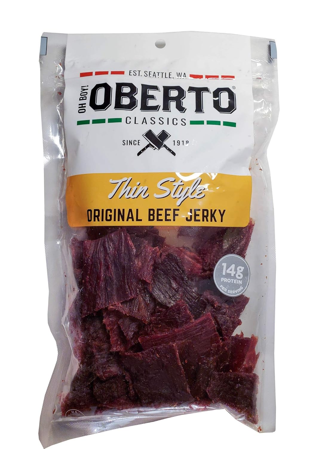 Amazon.com: Oh Boy! Oberto Classics Thin Style Original Beef Jerky | 7 ...