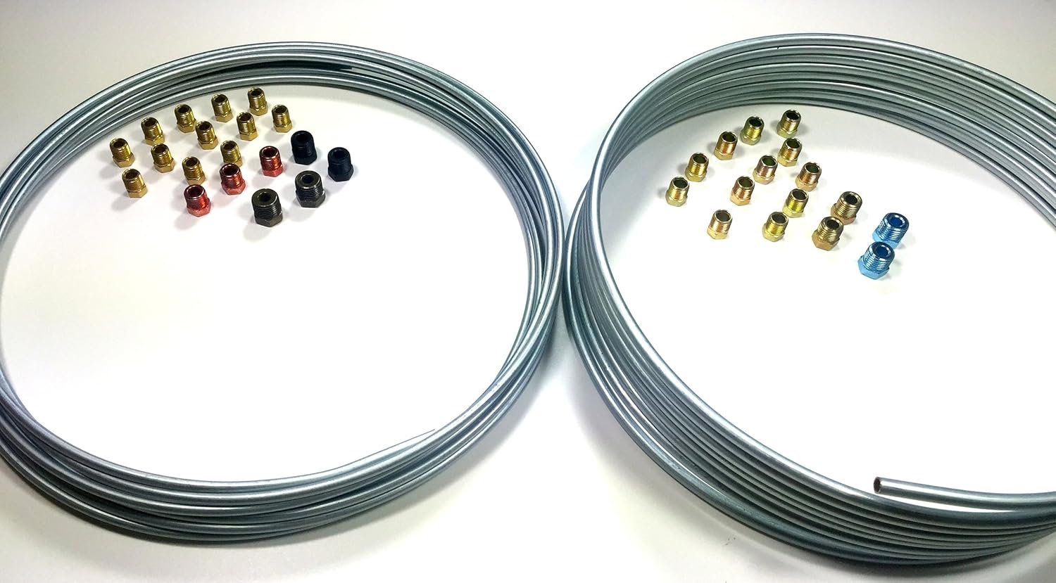 Complete 3/16 and 1/4 inch Brake Line Kit WITH Fittings : Amazon.co.uk ...