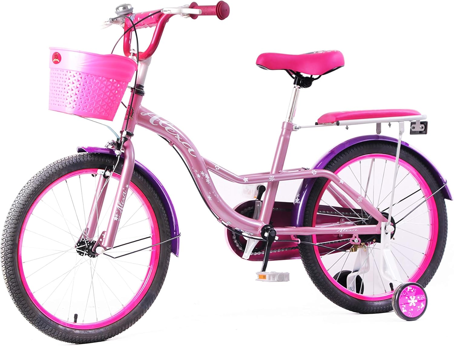 Vego Alexa Kids Bike With Rear Sidewheels 20 Inch, L. Pink: Buy Online ...