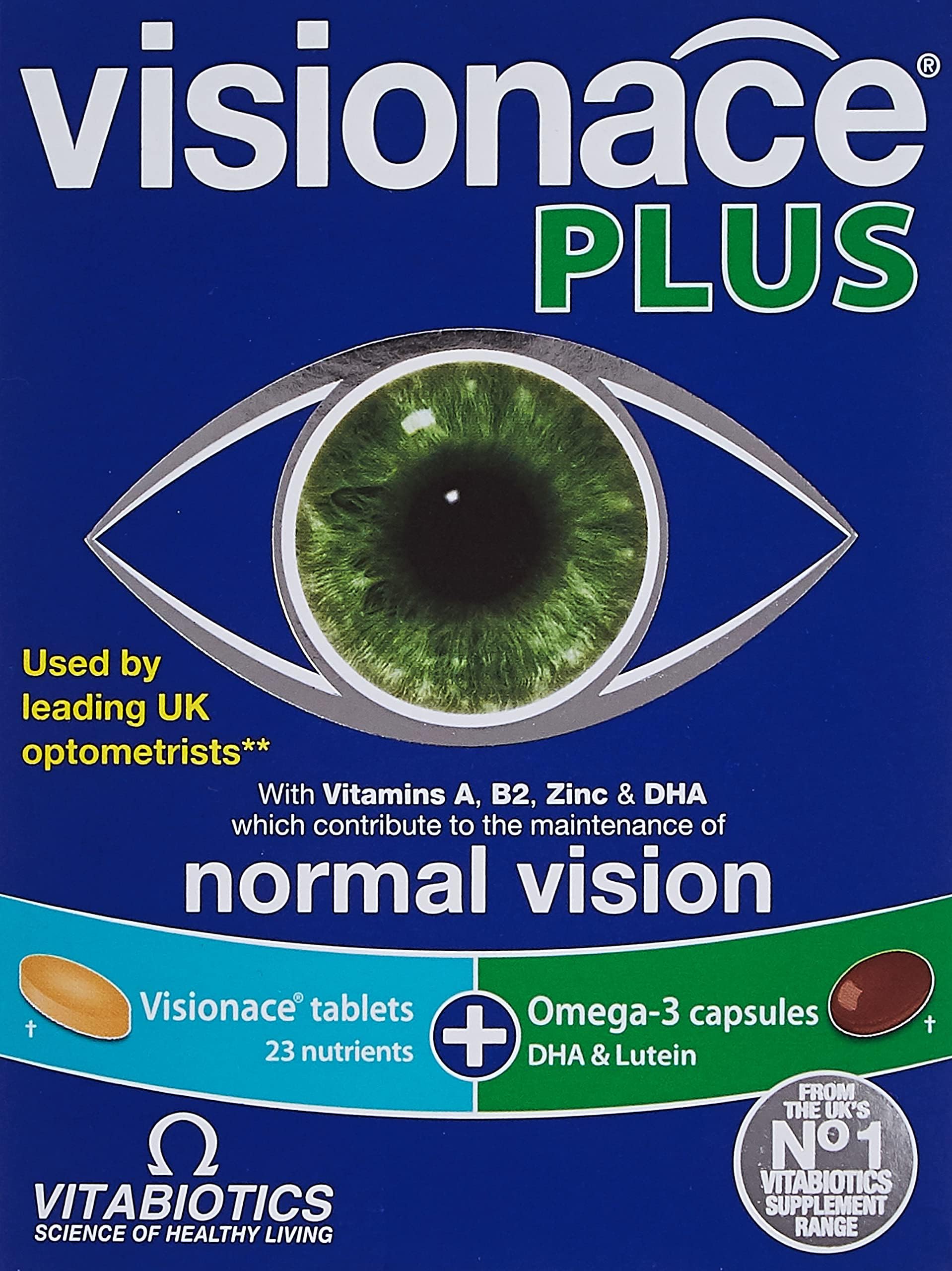 Amazon.com: Vitabiotics Visionace Plus Dual Pack 2 X 28 Tablets ...