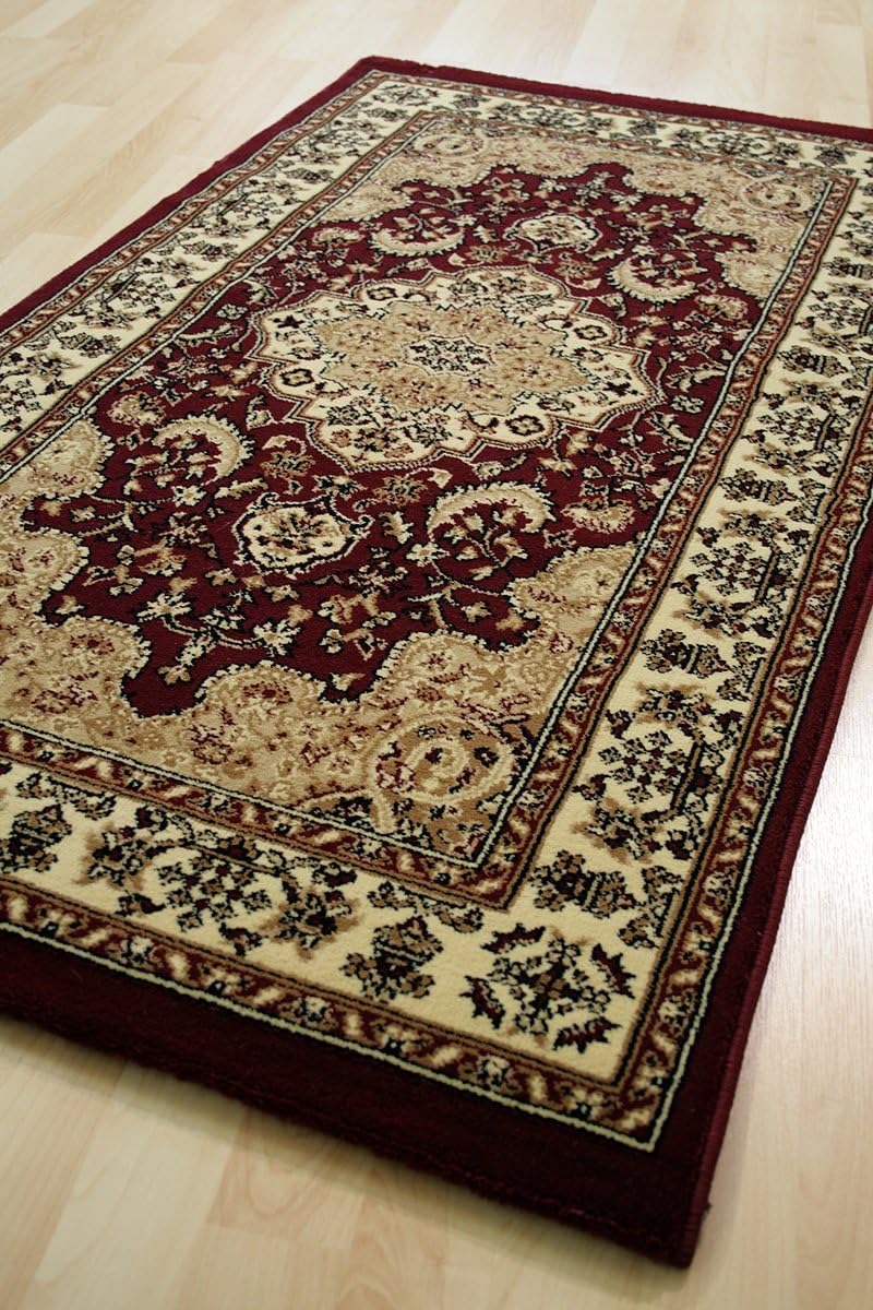 Amazon.com: Heritage Medium Traditional Red Rug With a Traditional ...