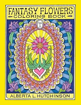 Amazon.com: Fantasy Flowers Coloring Book No. 1: 24 Designs in ...