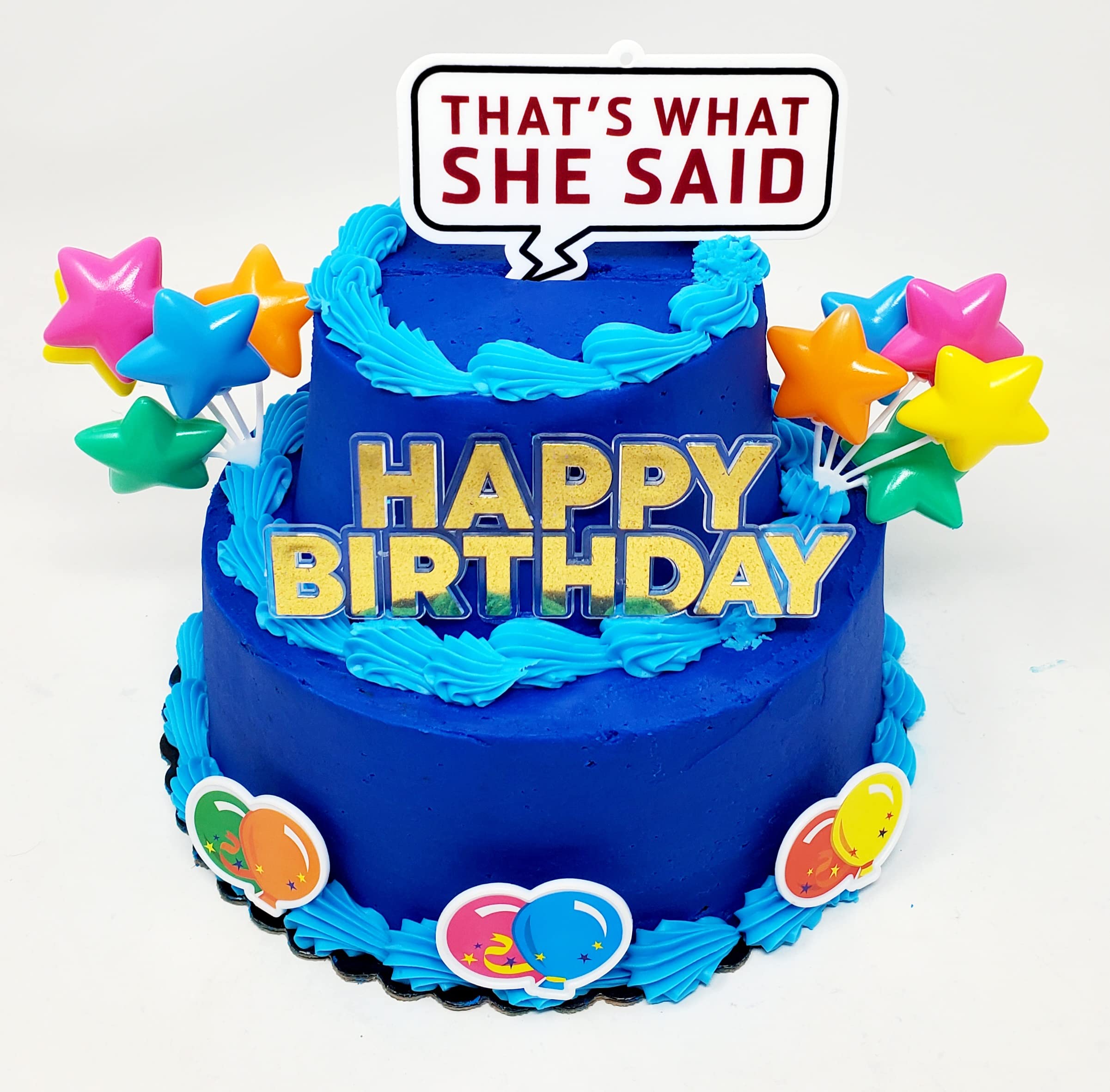 Buy The Office Themed 7 Piece Birthday Cake Topper Set - That's What ...