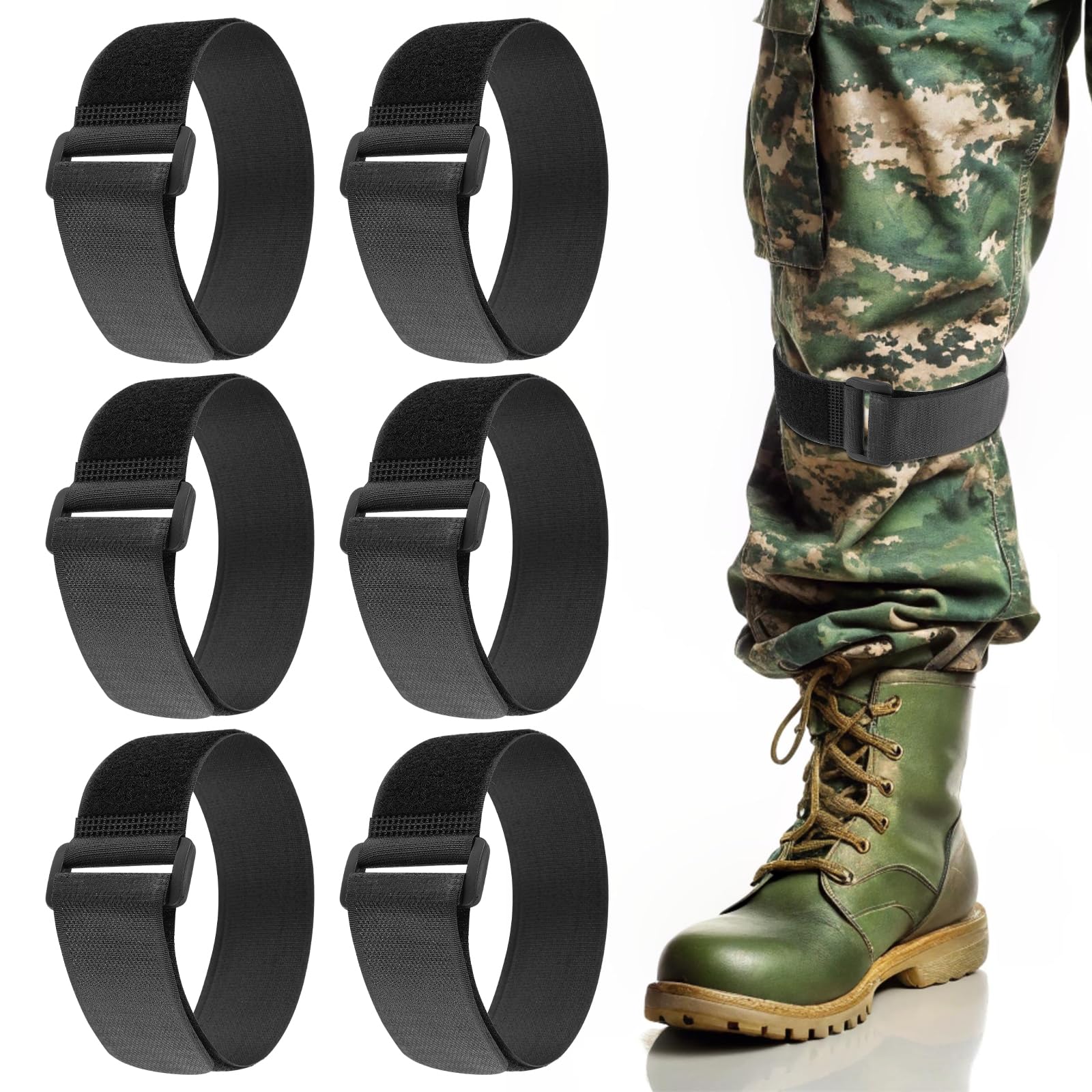 Amazon.com: Sibba Bicycle Pant Leg Straps 6Pcs Adjustable Cycling Ankle ...