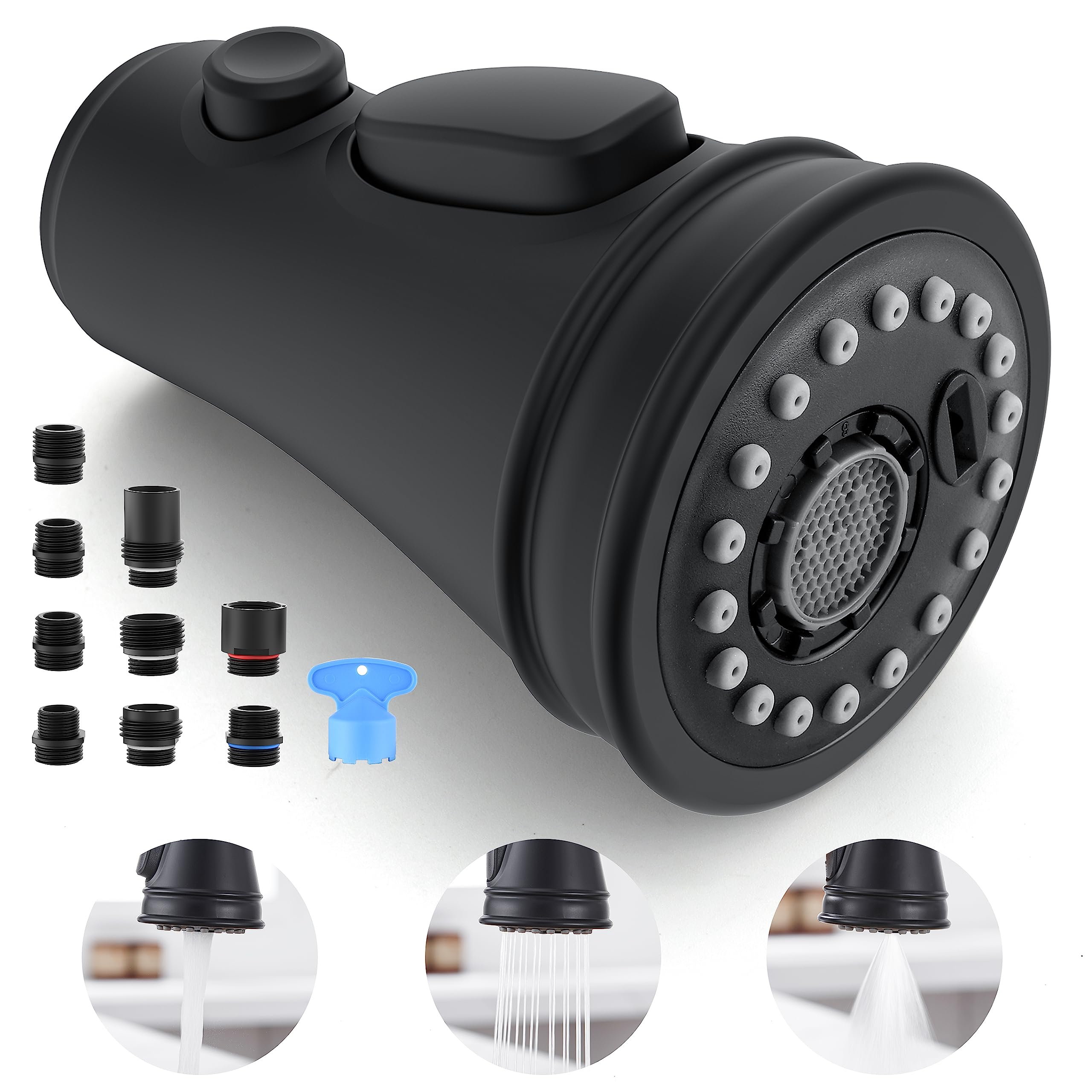 Amazon.com: Kitchen Faucet Spray Head Replacement - Pull Down Faucet ...