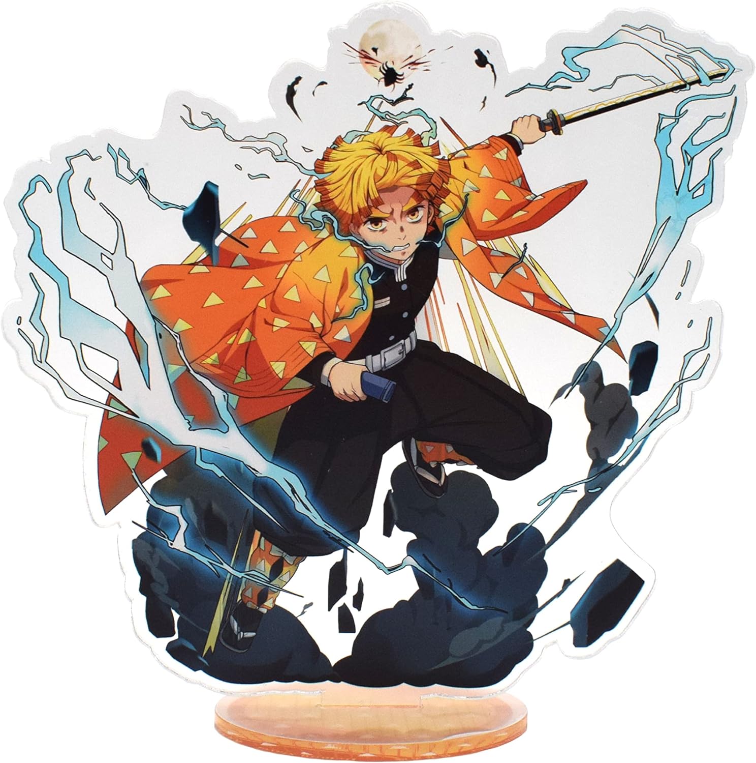 Amazon.com: Luckxing Anime Agatsuma Zenitsu Acrylic Stand Figure ...