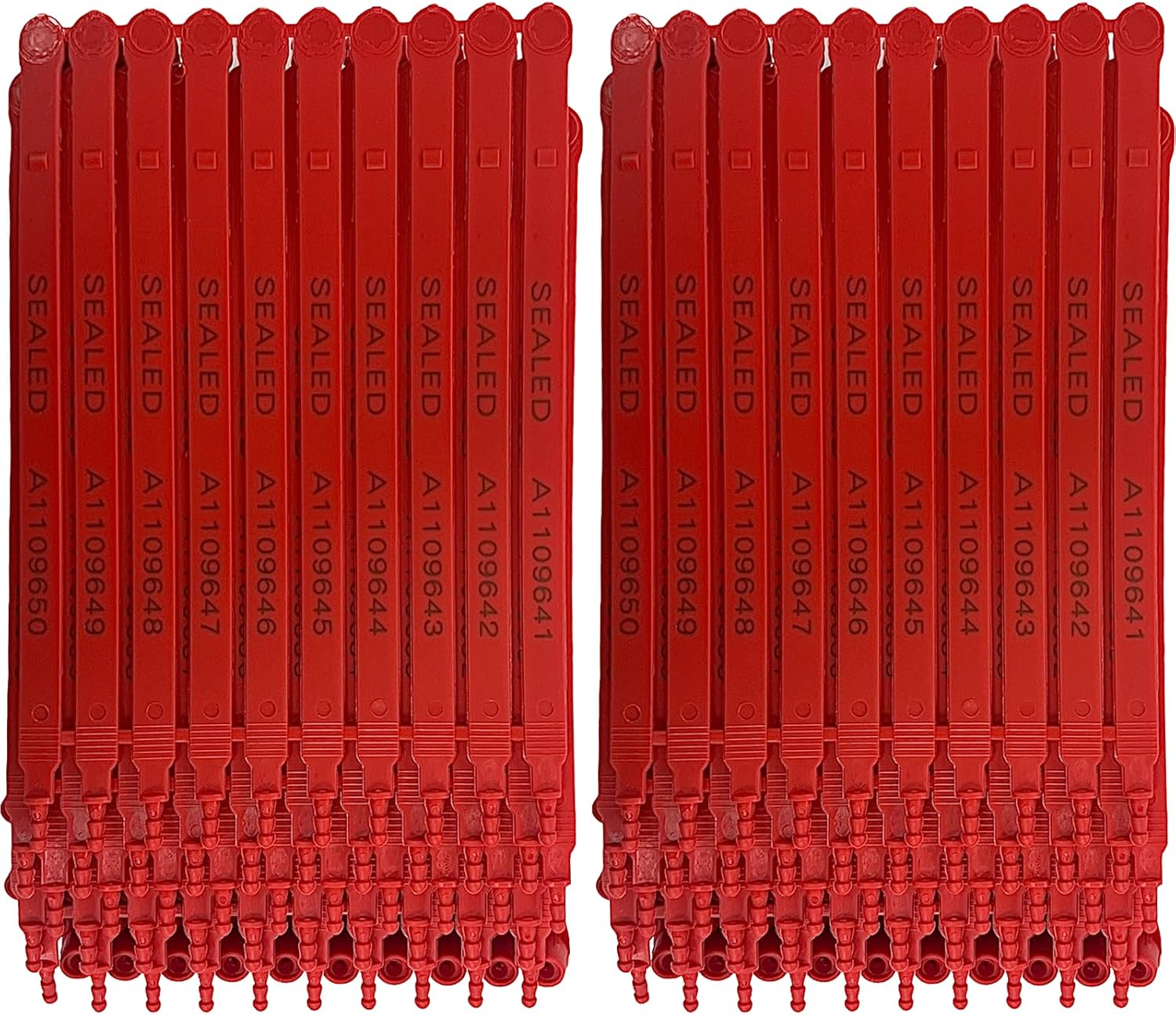 Amazon.com: AVG Packaging Supplies Red Plastic Security Seals (8 ...