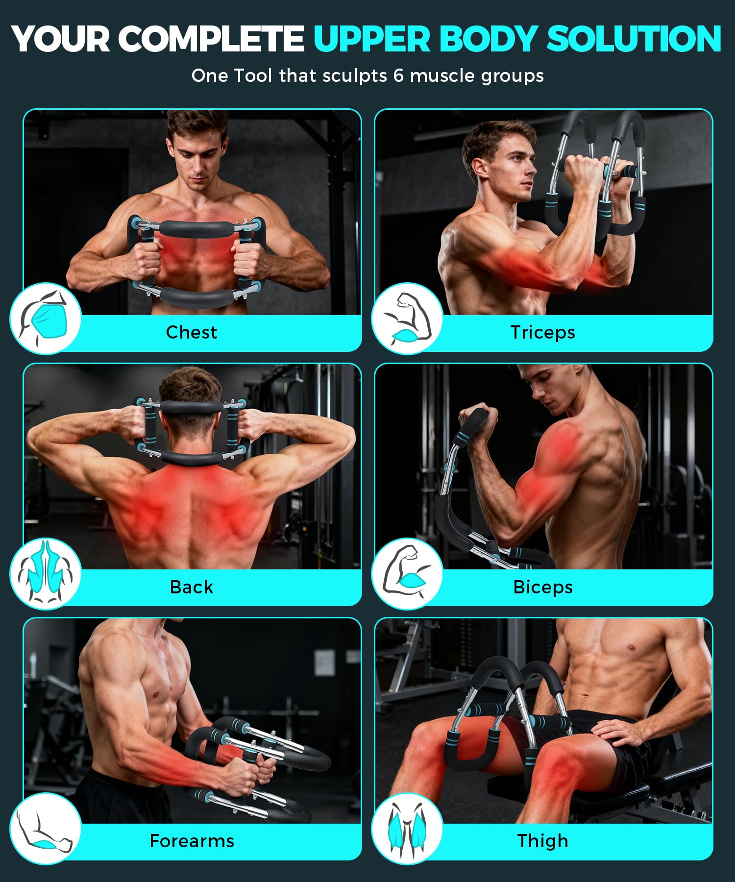 Snapklik.com : BAGAIL Twister Arm Trainer, 5-Level Resistance (40-130 ...
