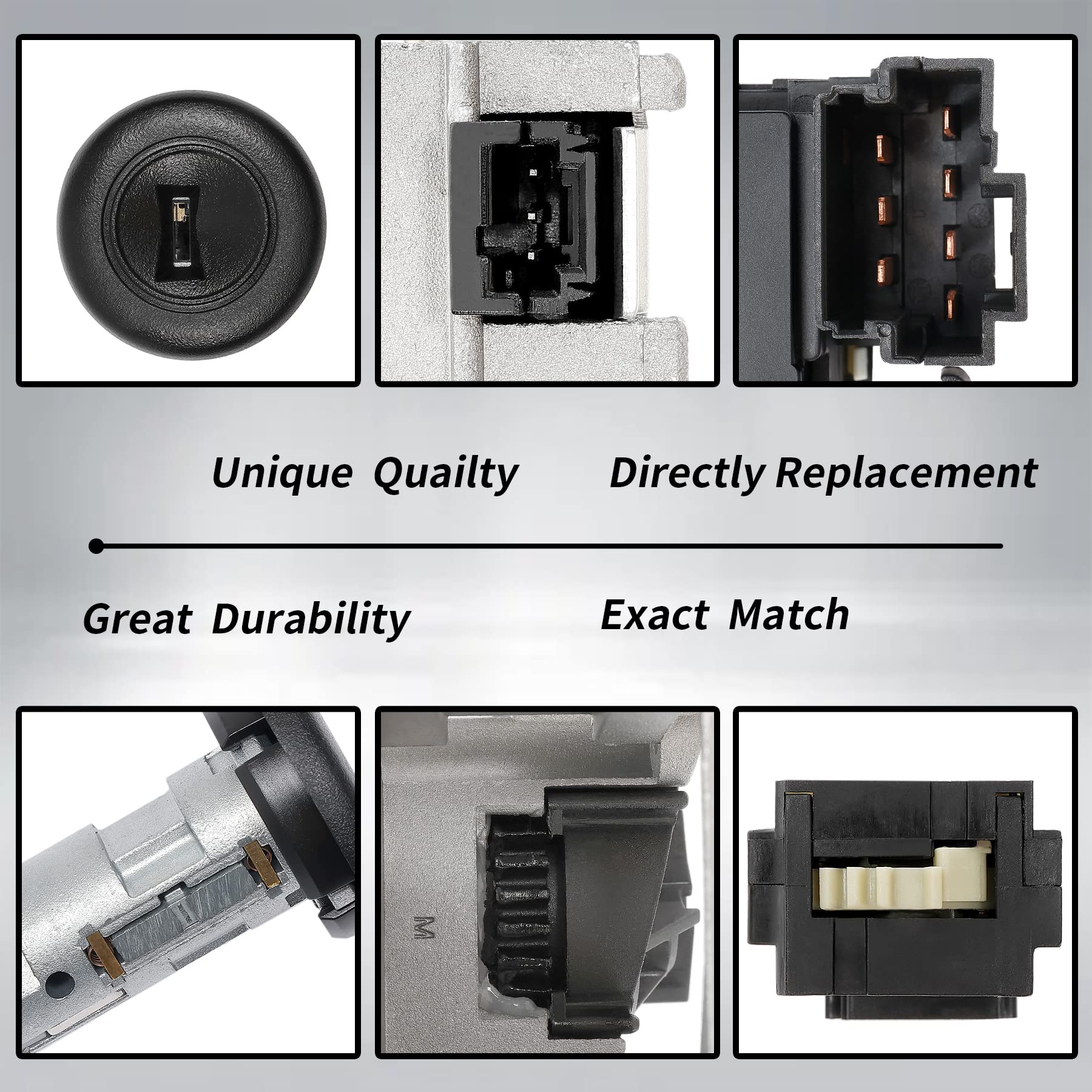 Ignition Assembly | Lock Cylinder Switch & Cylinder Housing & Starter ...