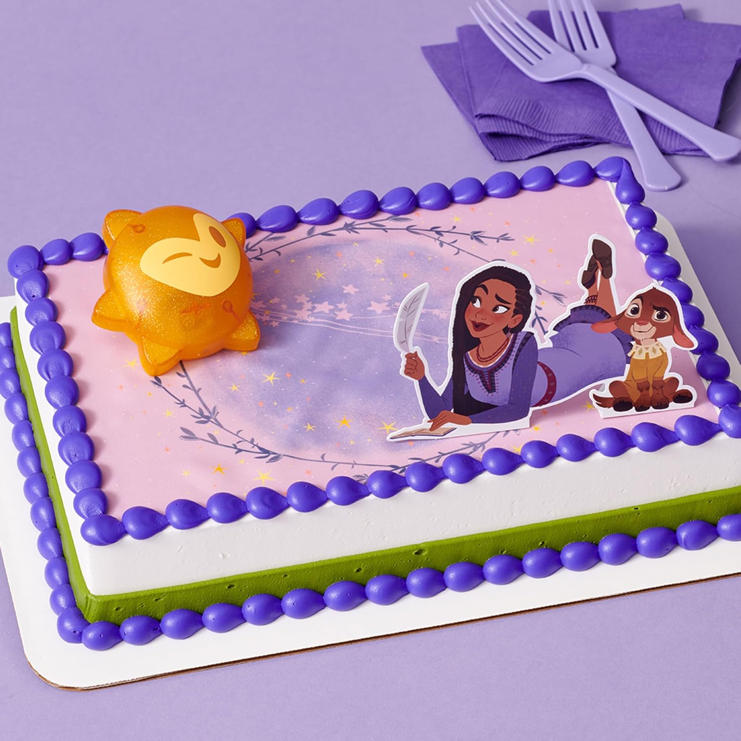 DecoSet Disney Wish Shining Star Cake Topper, juego de decoración de 2 ...