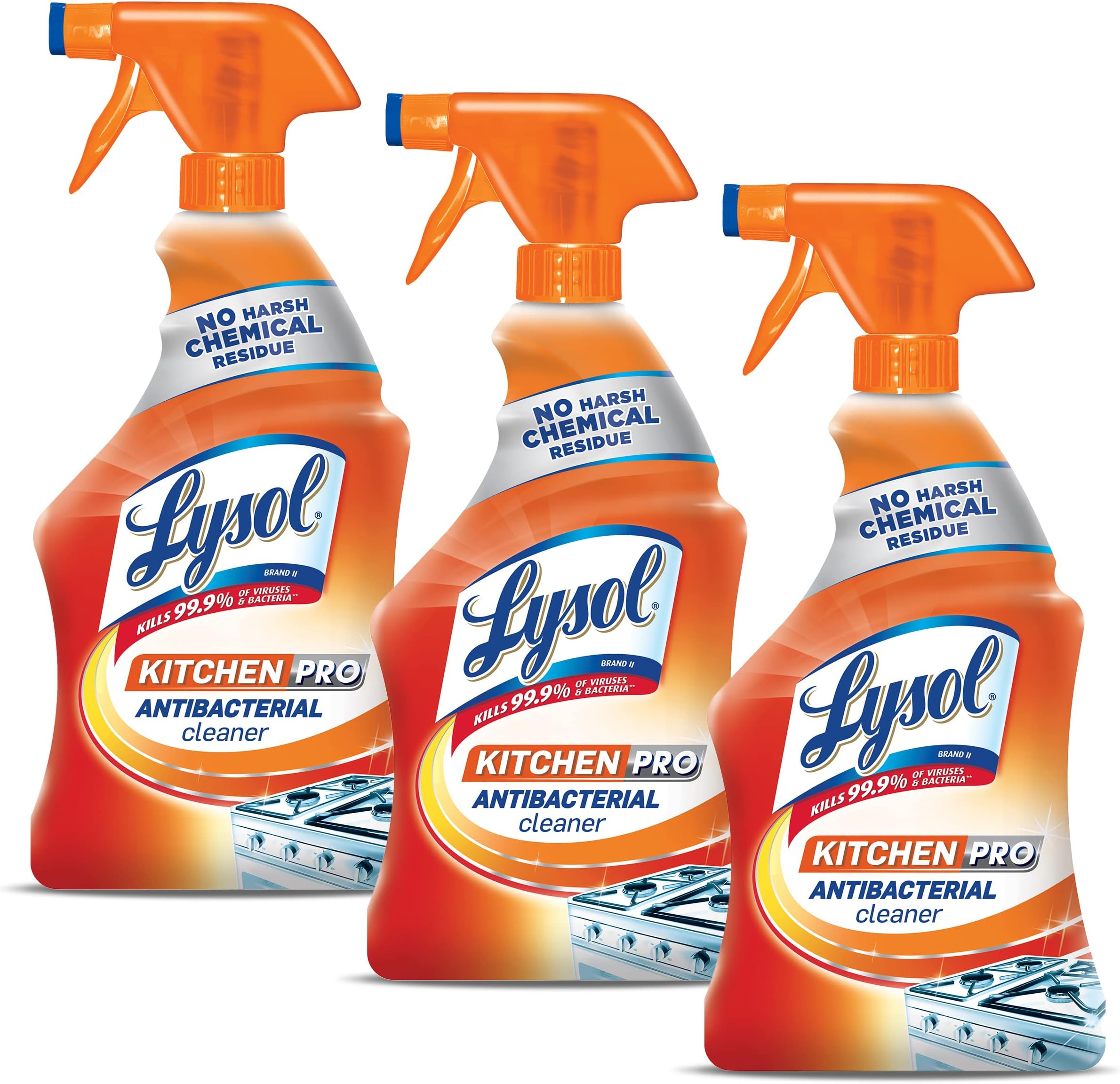 Amazon.com: Lysol Kitchen Pro Antibacterial Cleaner Trigger 22 oz (Pack ...