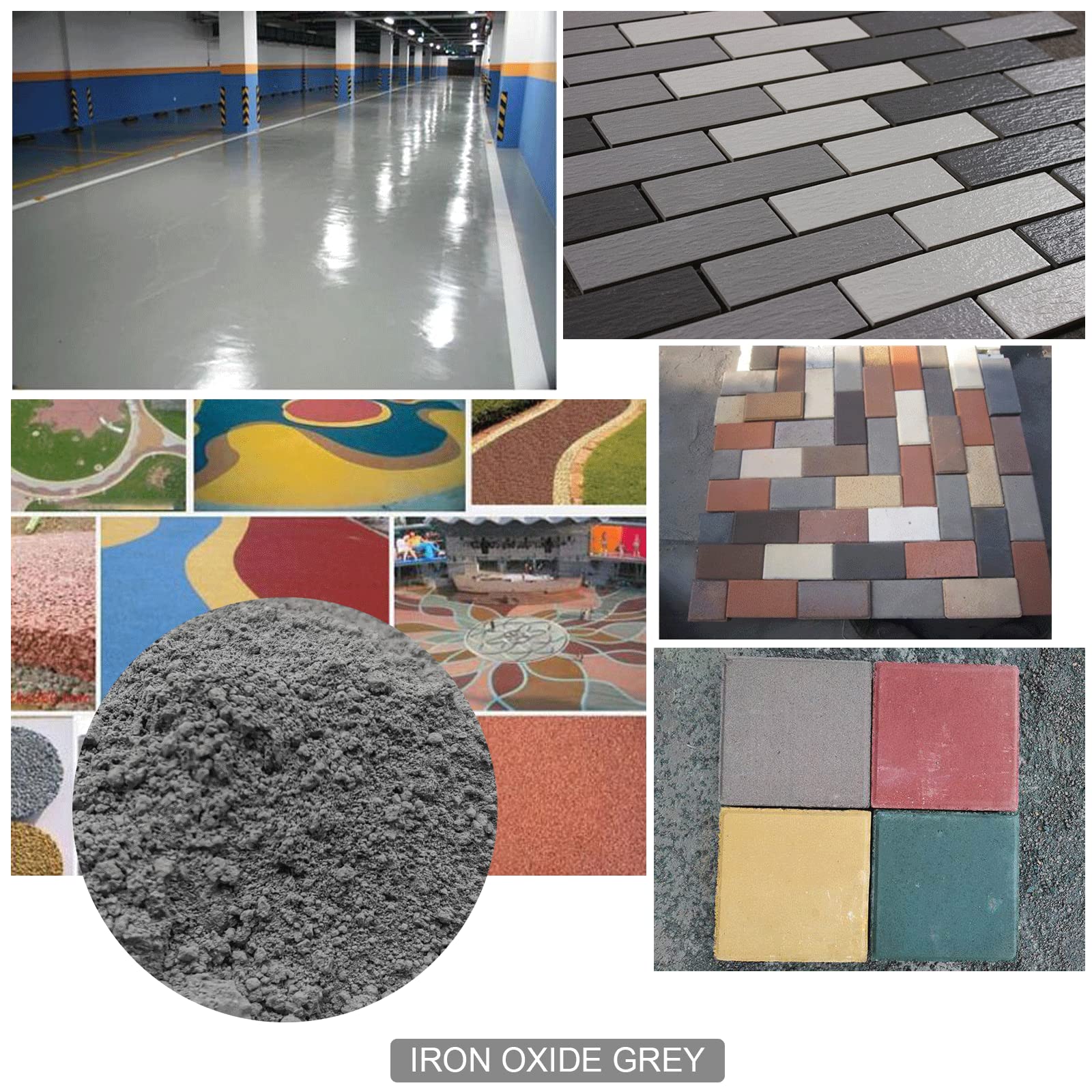 Snapklik.com : Iron Oxide Powder, Concrete Pigment- Grey Iron Oxide ...
