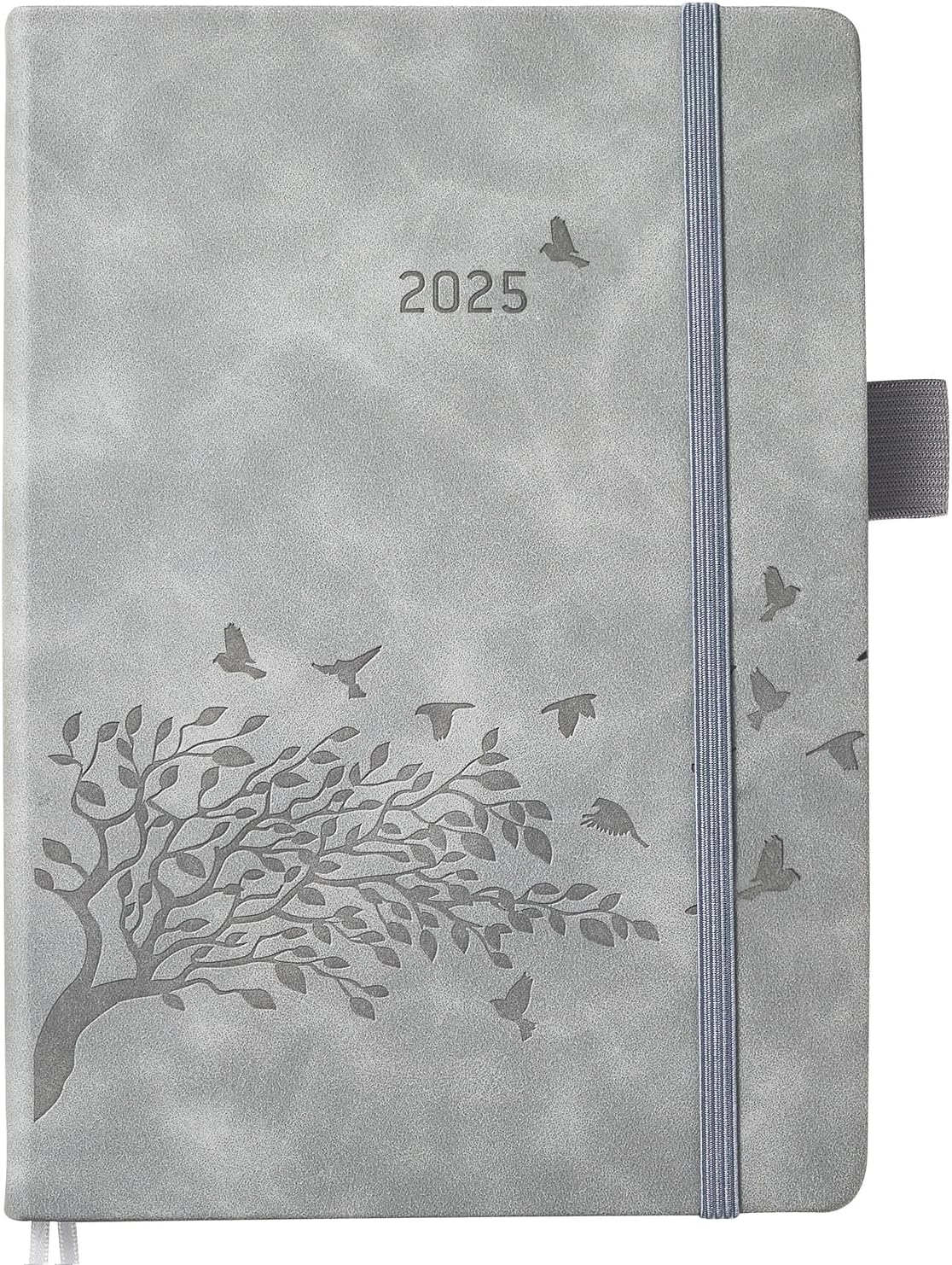 Kalender 2025 Buchkalender A5 1 Tag eine Seite, Terminplaner mit Tabs ...