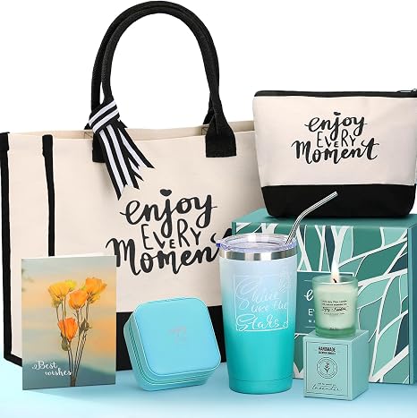 Amazon.com: Personalized Tumbler Gift Set for Women - Unique Birthday ...