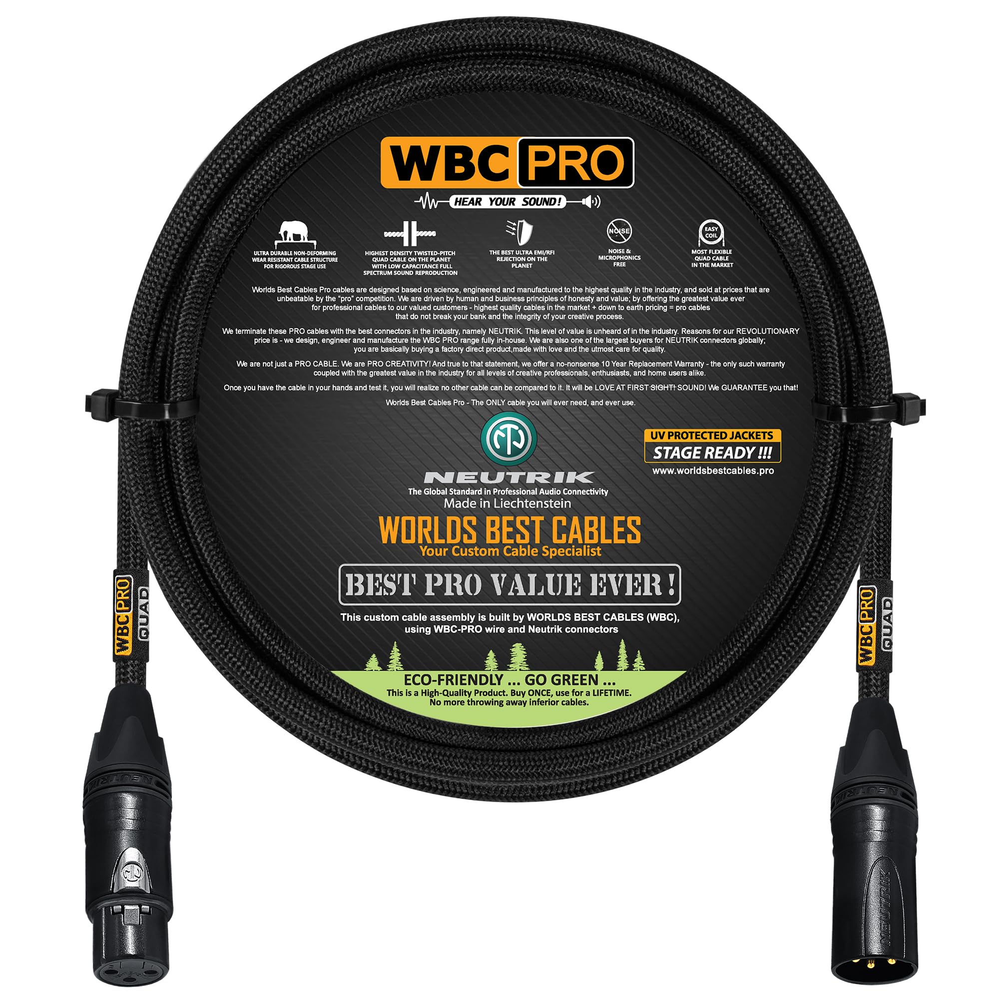Amazon.com: 3 Foot - WBC-PRO-Quad Ultra-Silent Ultra-Flexible Balanced ...