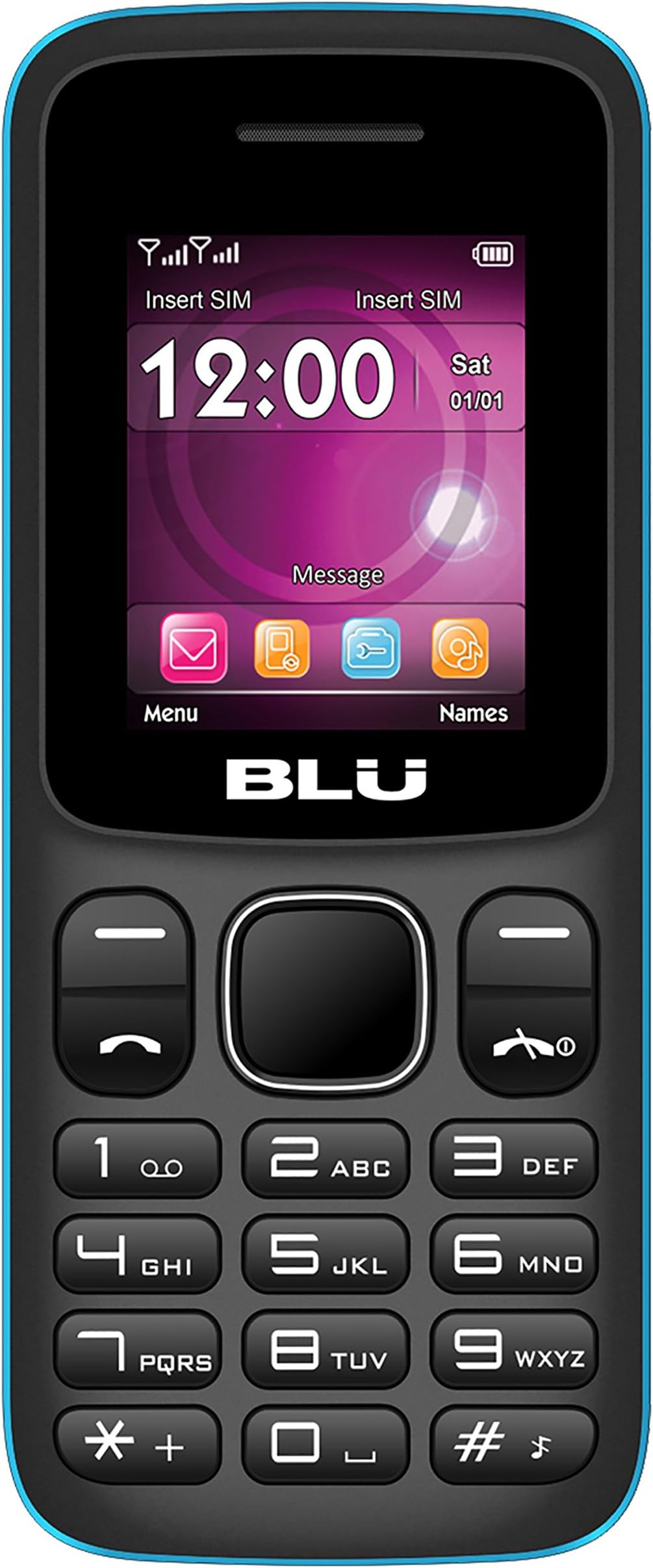 Amazon.com: BLU Z4 Z190 Unlocked GSM Feature Phone w/Built-in ...