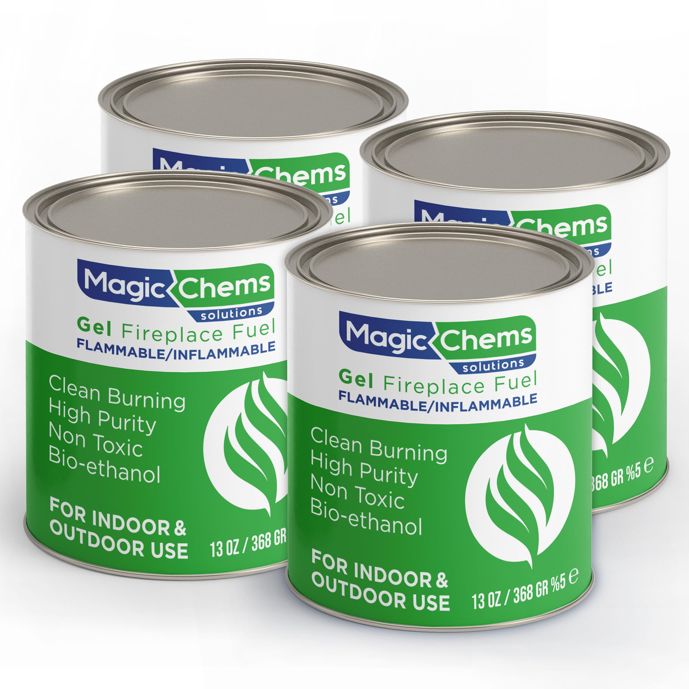Amazon.com: Bioethanol Gel Fuel Cans for Fire Bowl and Fireplace (4 x ...