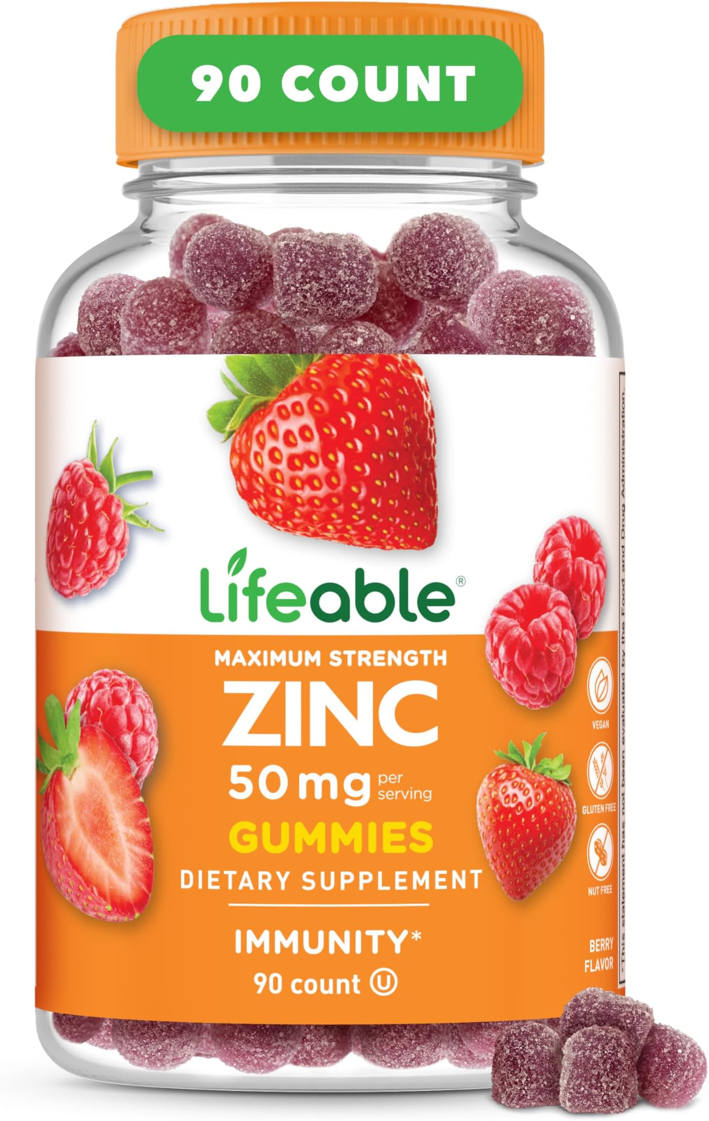 Amazon.com: Vitafusion Power Zinc Gummy Vitamin 2 Bottle (180 ct ...