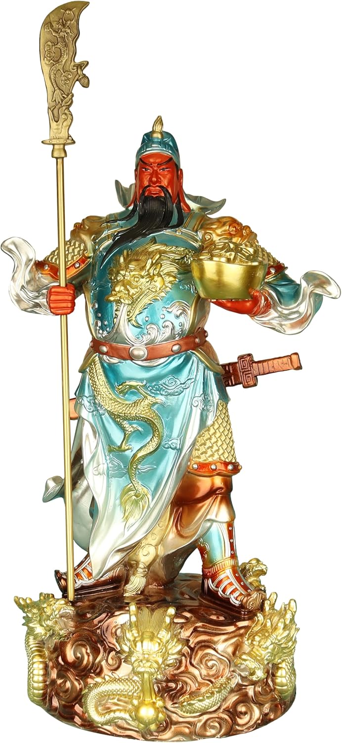 FENGSHUI-CAISHEN Pure Copper Guan Yu Statues - God of Wealth and ...