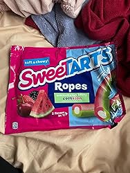 Amazon.com : SweeTARTS Ropes, Candy, Twisted Rainbow Punch, Soft and ...