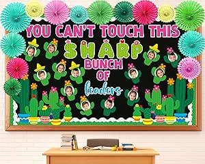 Amazon.com : 111pcs Cactus Bulletin Board 3D Classroom Decorations with ...