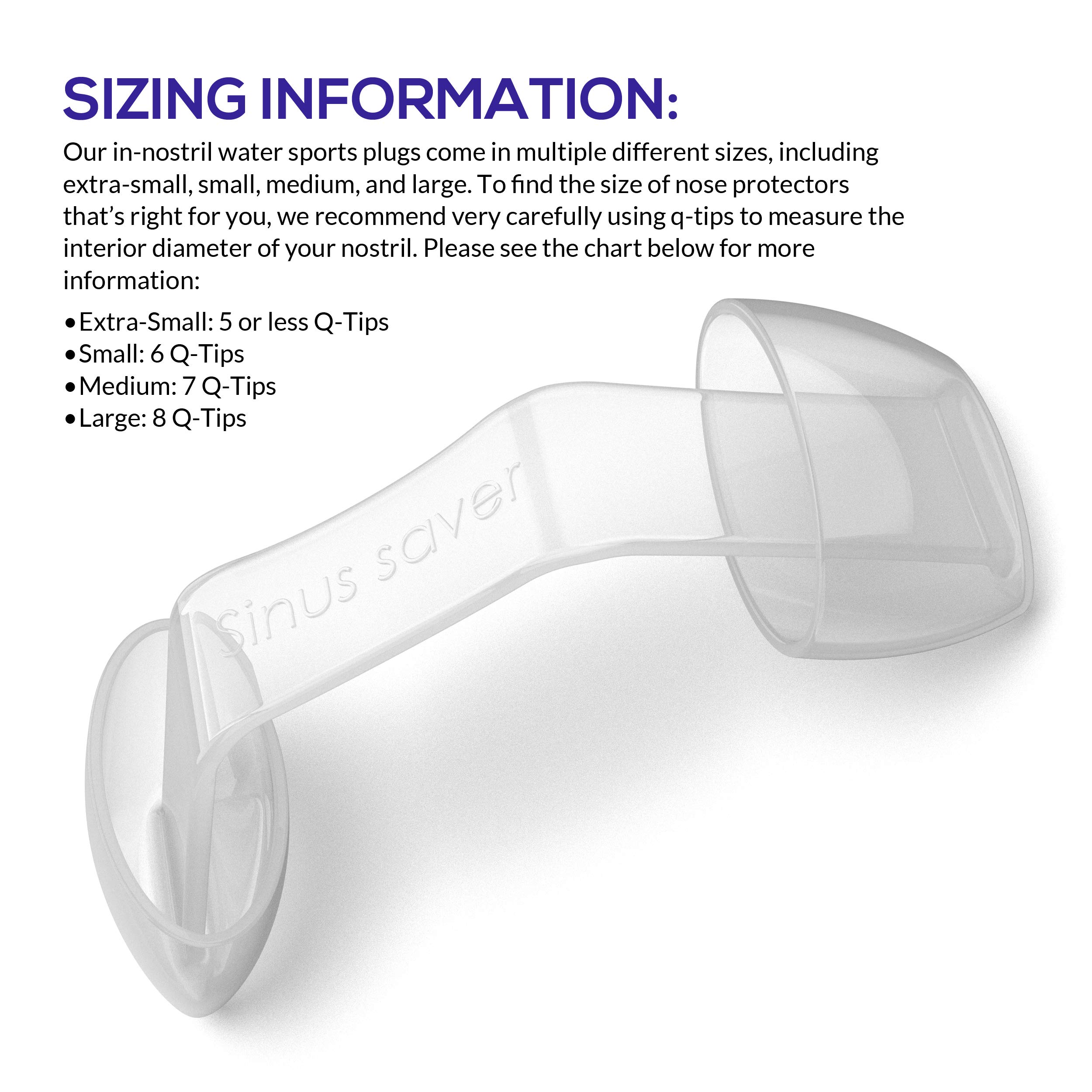 Snapklik.com : Sinus Saver Nose Plugs LG- Waterproof Soft Silicone ...