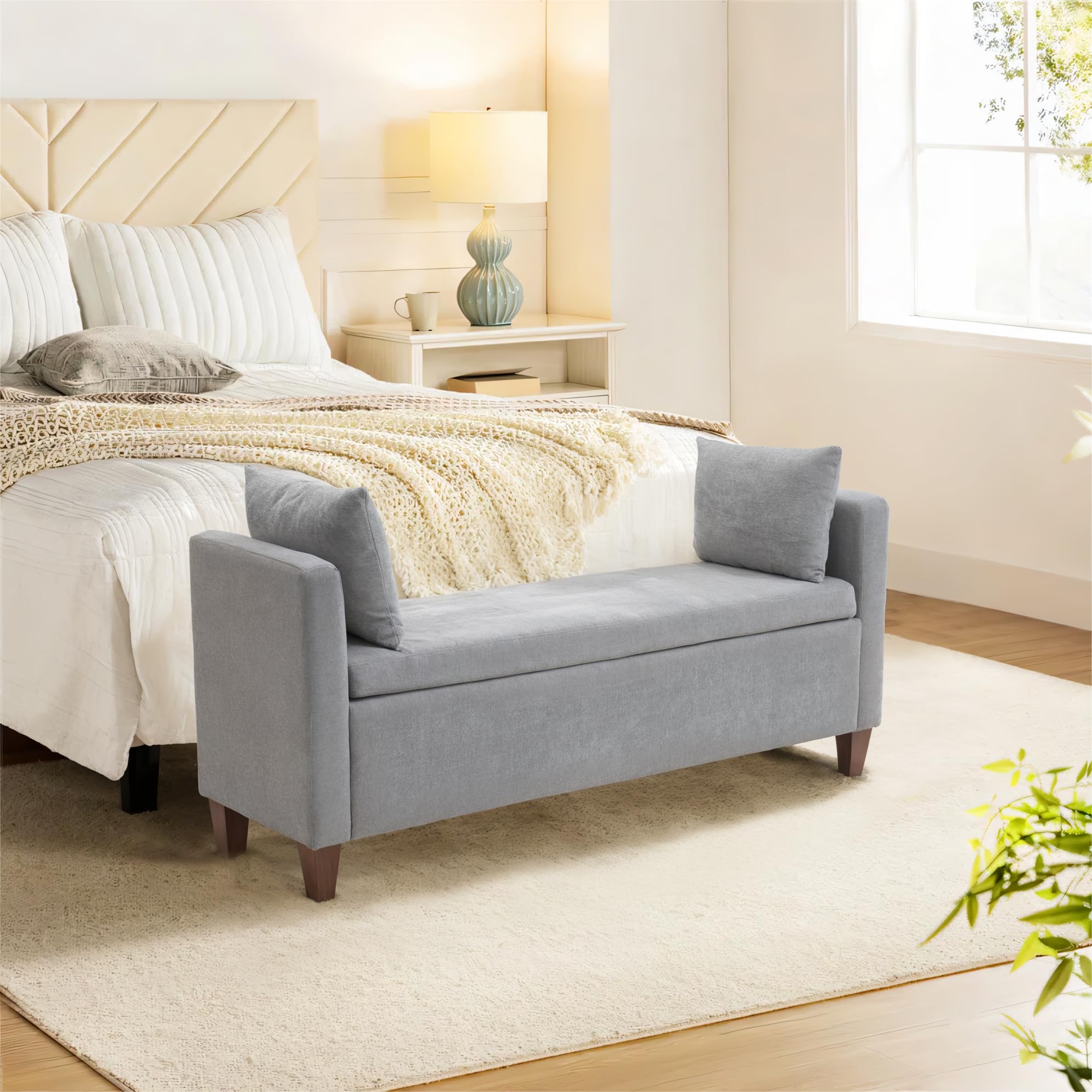 Amazon.com: AIITTCC Storage Bench for Bedroom, 55" End of Bed Bench for ...