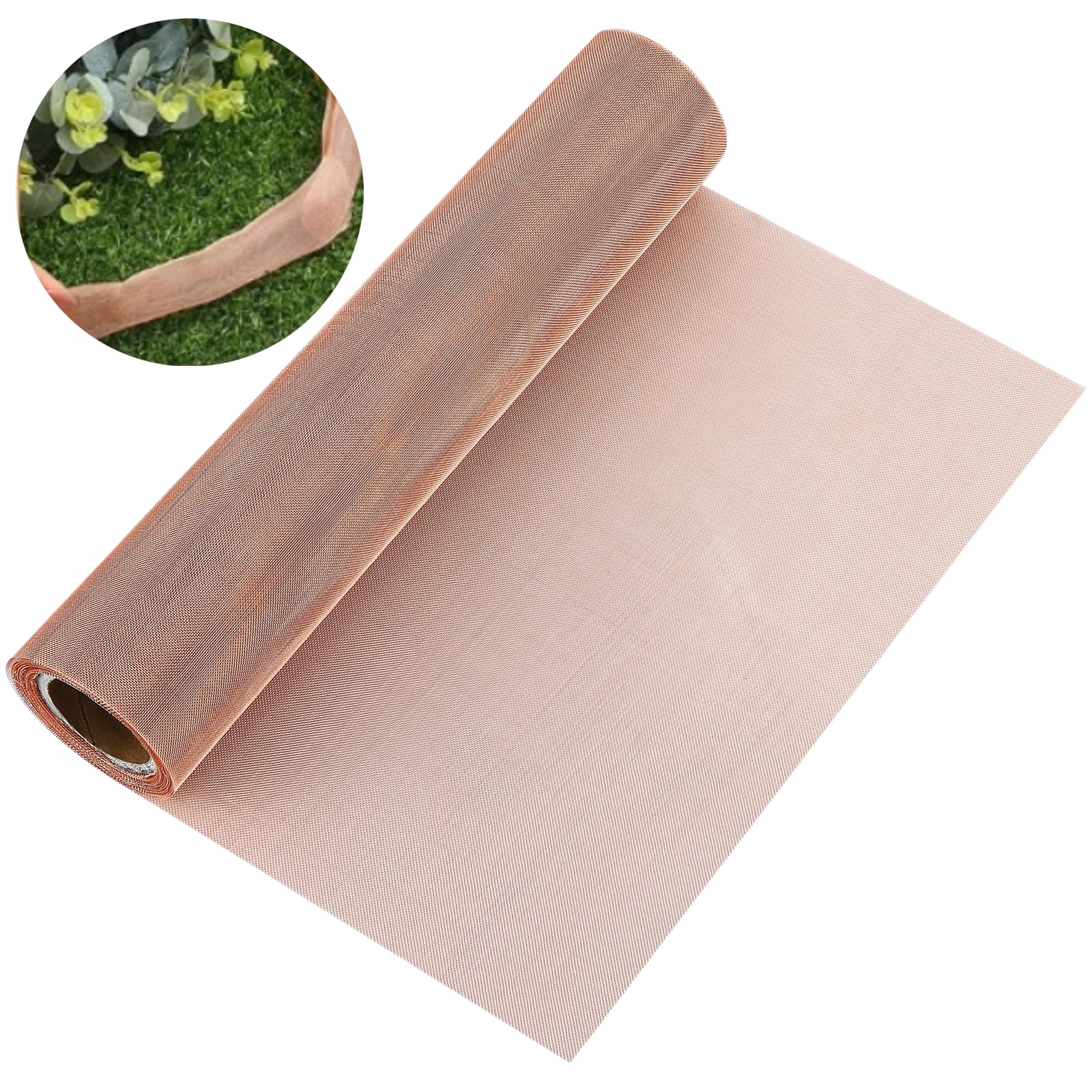 Snapklik.com : Copper Mesh Screen 236 X 12 Woven Wire 40 Mesh