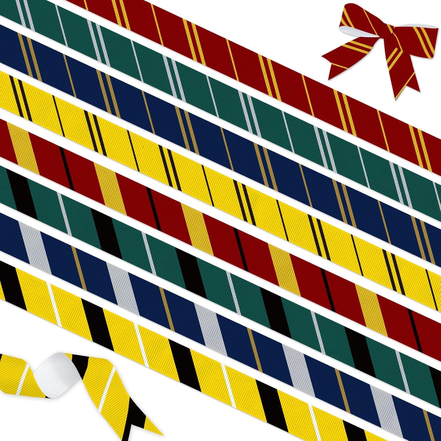 Amazon.com: 8 Pack Wizard Ribbon - 3/8 Inch x 3 Yards Each, Academic ...