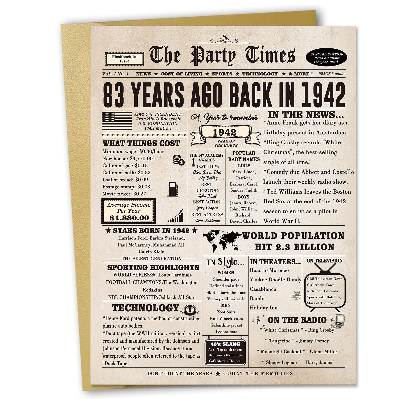 Amazon.com : Londue 83rd Birthday Card, Funny 83rd Birthday Gifts for ...