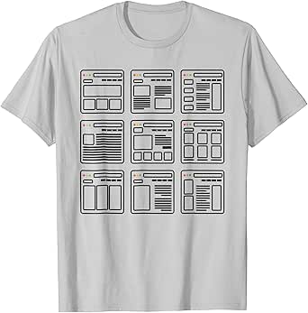 Amazon.com: UX Wireframes Graphic T-Shirt : Clothing, Shoes & Jewelry