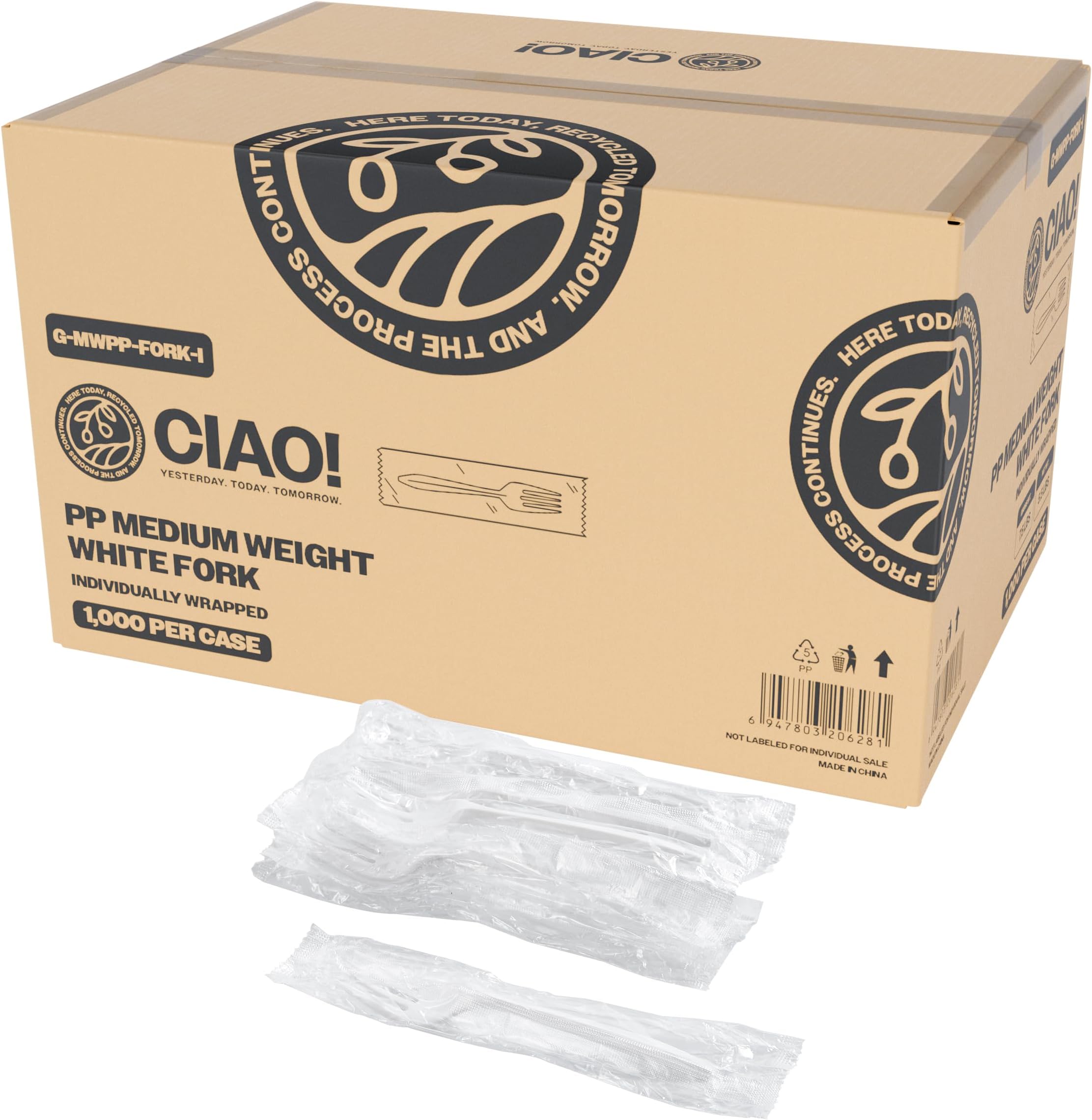 Amazon.com: GreenWorks 750 Count 6" Compostable Forks With Compostable ...