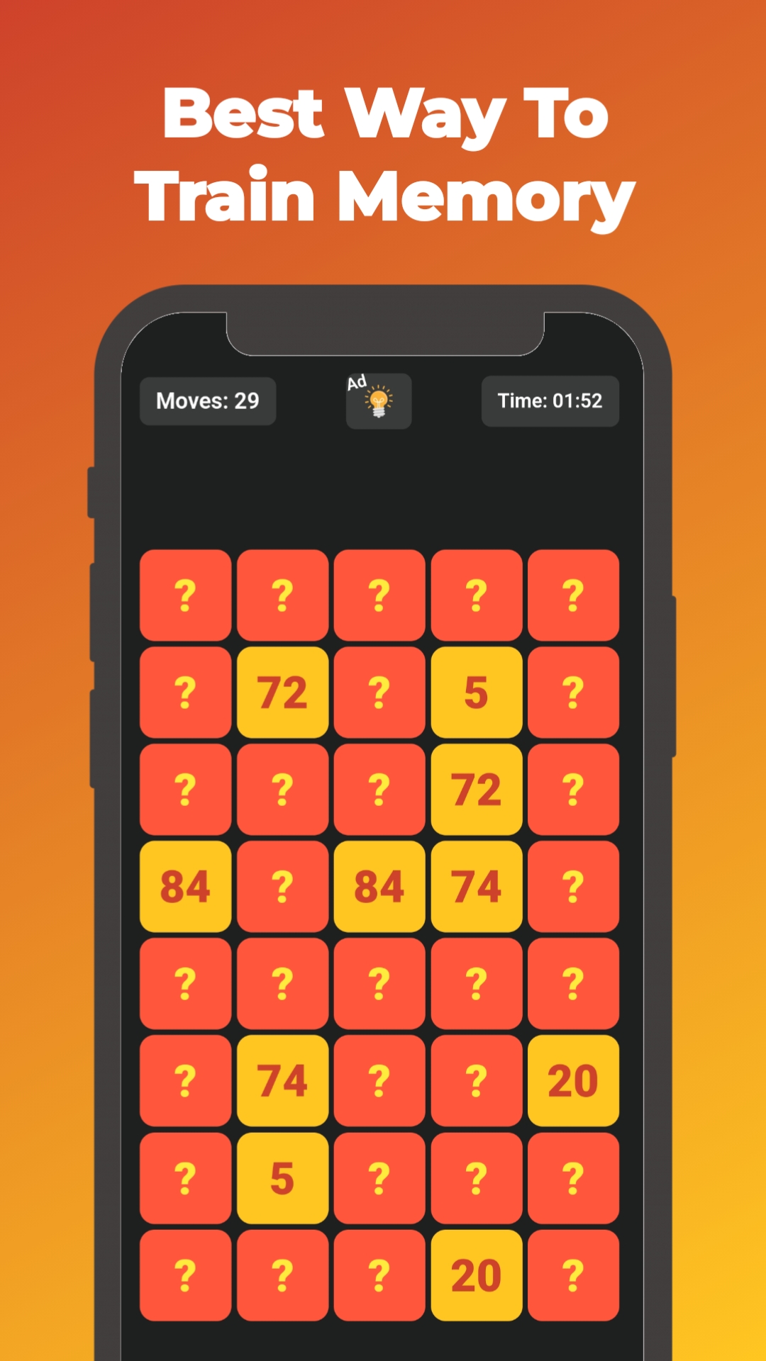 Memory Match Card Game: Challenge Your Adult Brain Skills for Free ...