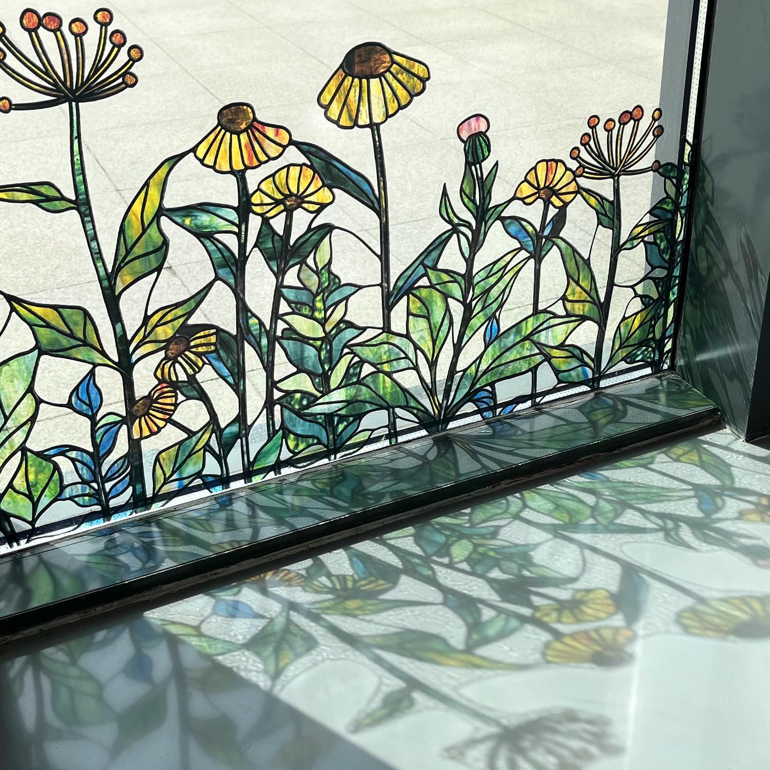 Amazon.com: ChicSkin Original Hand Drawn Window Cling Film Stained ...