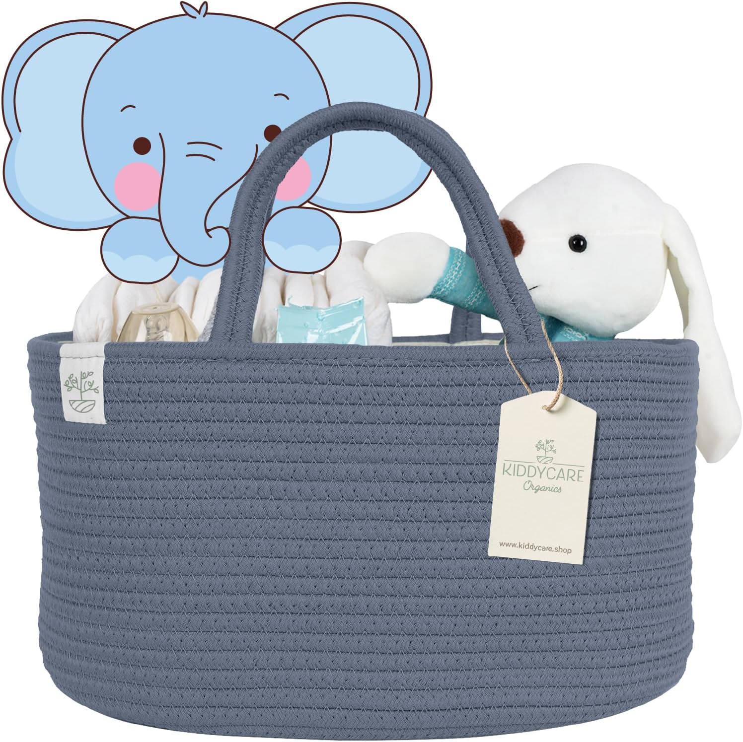 Amazon.com: KiddyCare Diaper Caddy Organizer Basket for Nursery ...